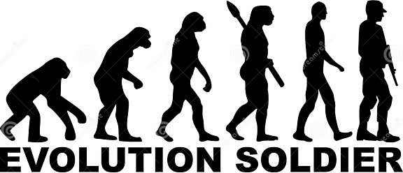 Soldier Evolution vector stock vector. Illustration of vector - 107103930