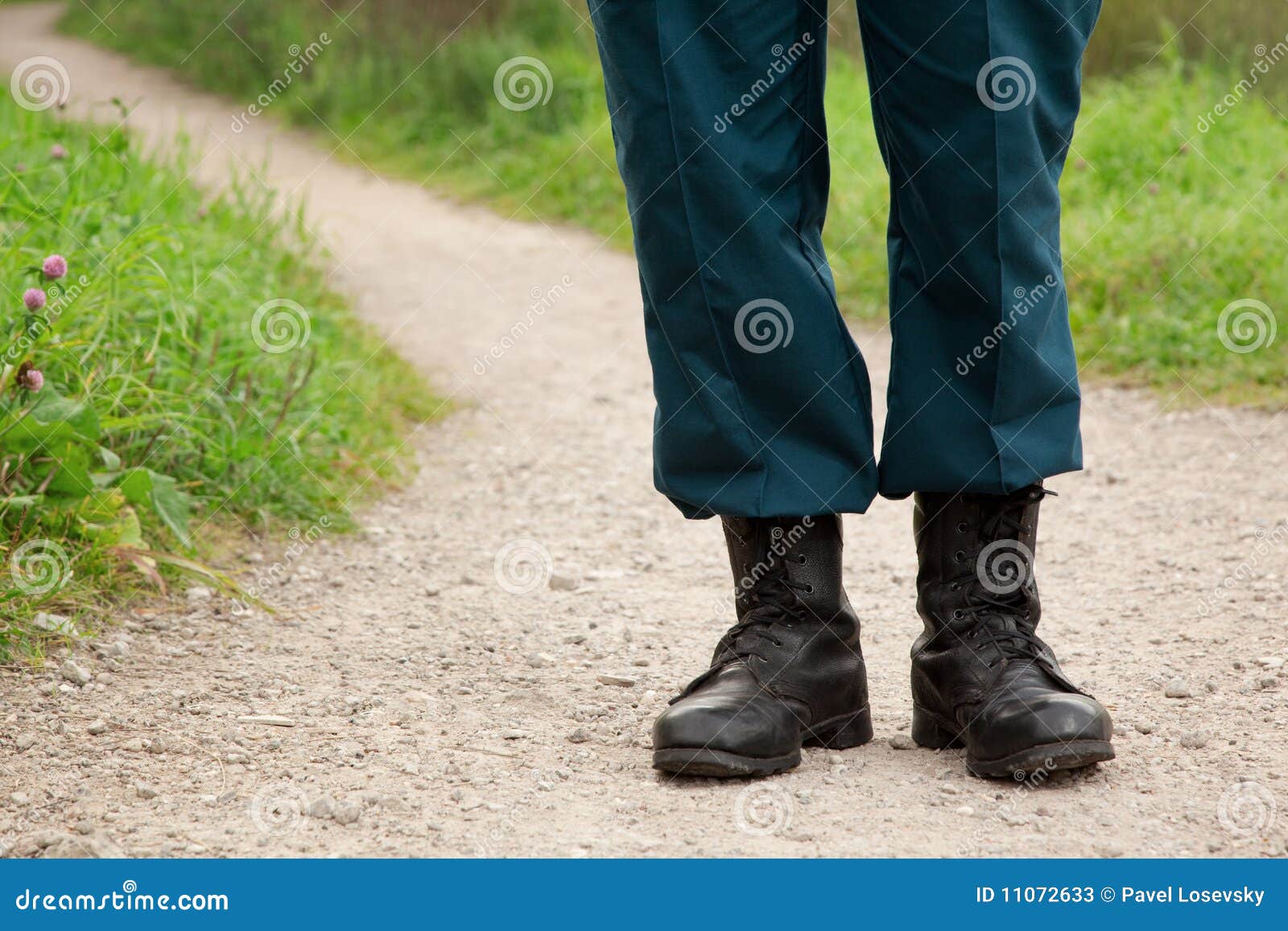Soldier Feet And AK Rifle On The Floor. Sniper Rifle Stock Photo ...