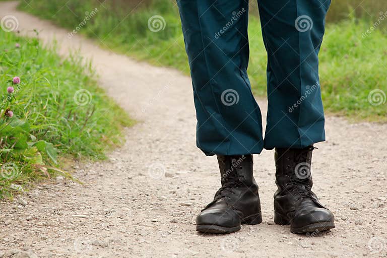 Soldier feet stock image. Image of footpath, green, closeup - 11072633