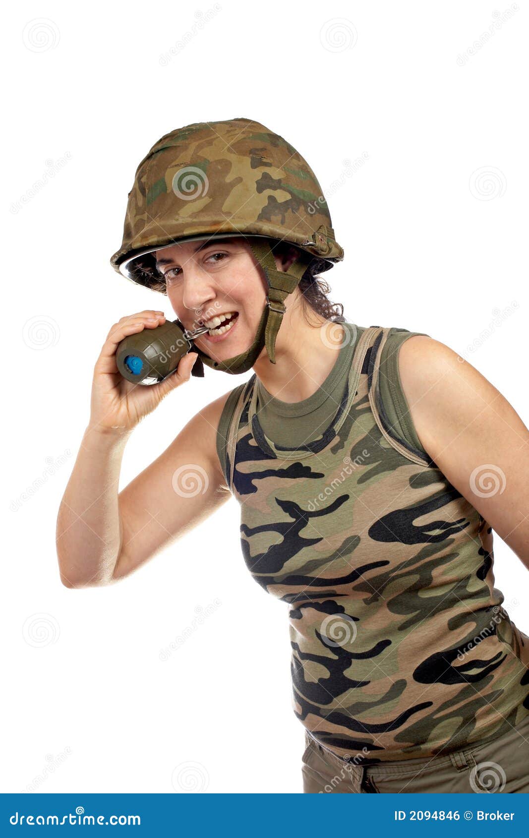 Soldier Girl In The Military Uniform Stock Image | CartoonDealer.com ...
