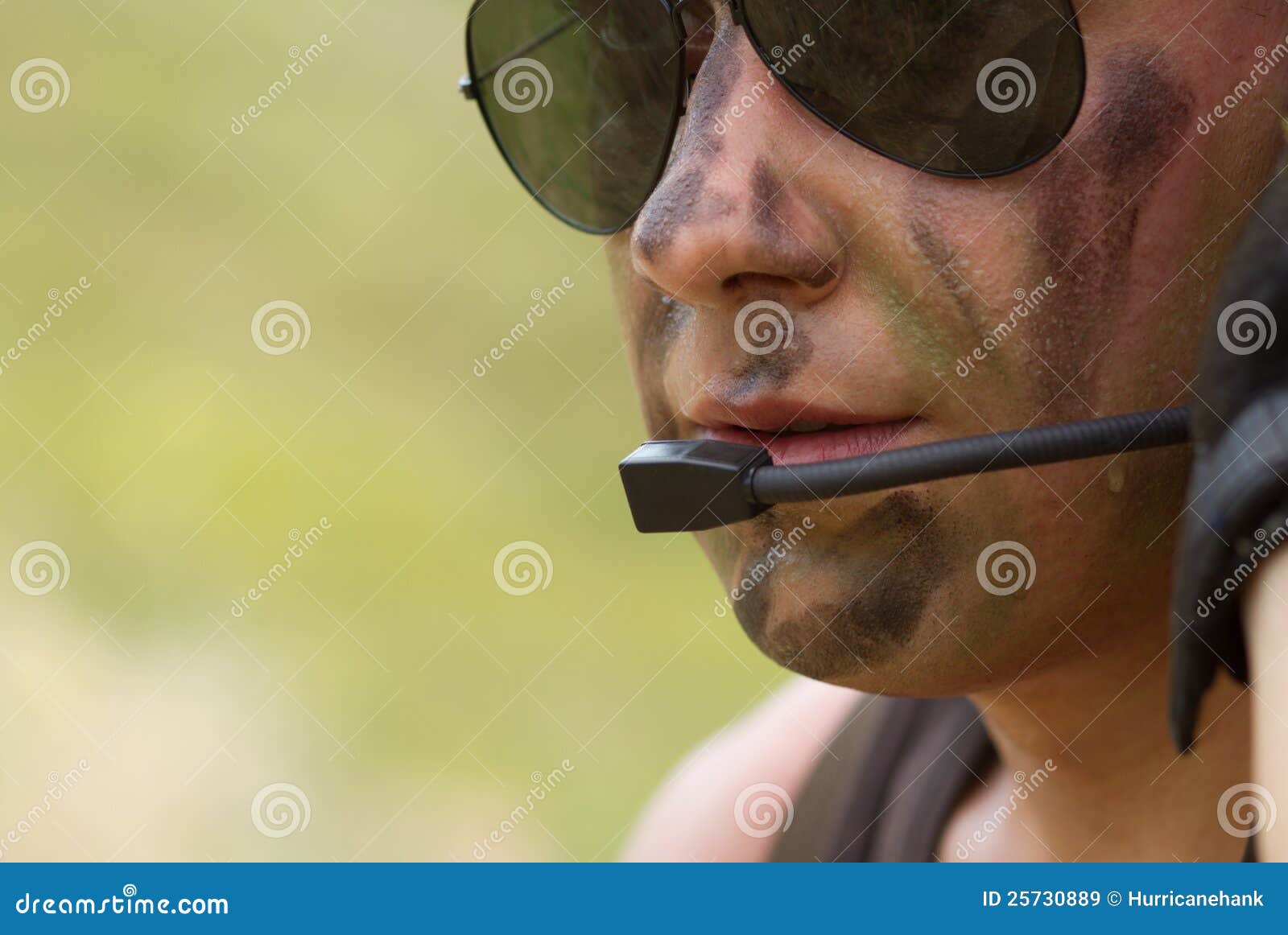 Soldier in a Headset Talking Stock Image - Image of mariupol ...
