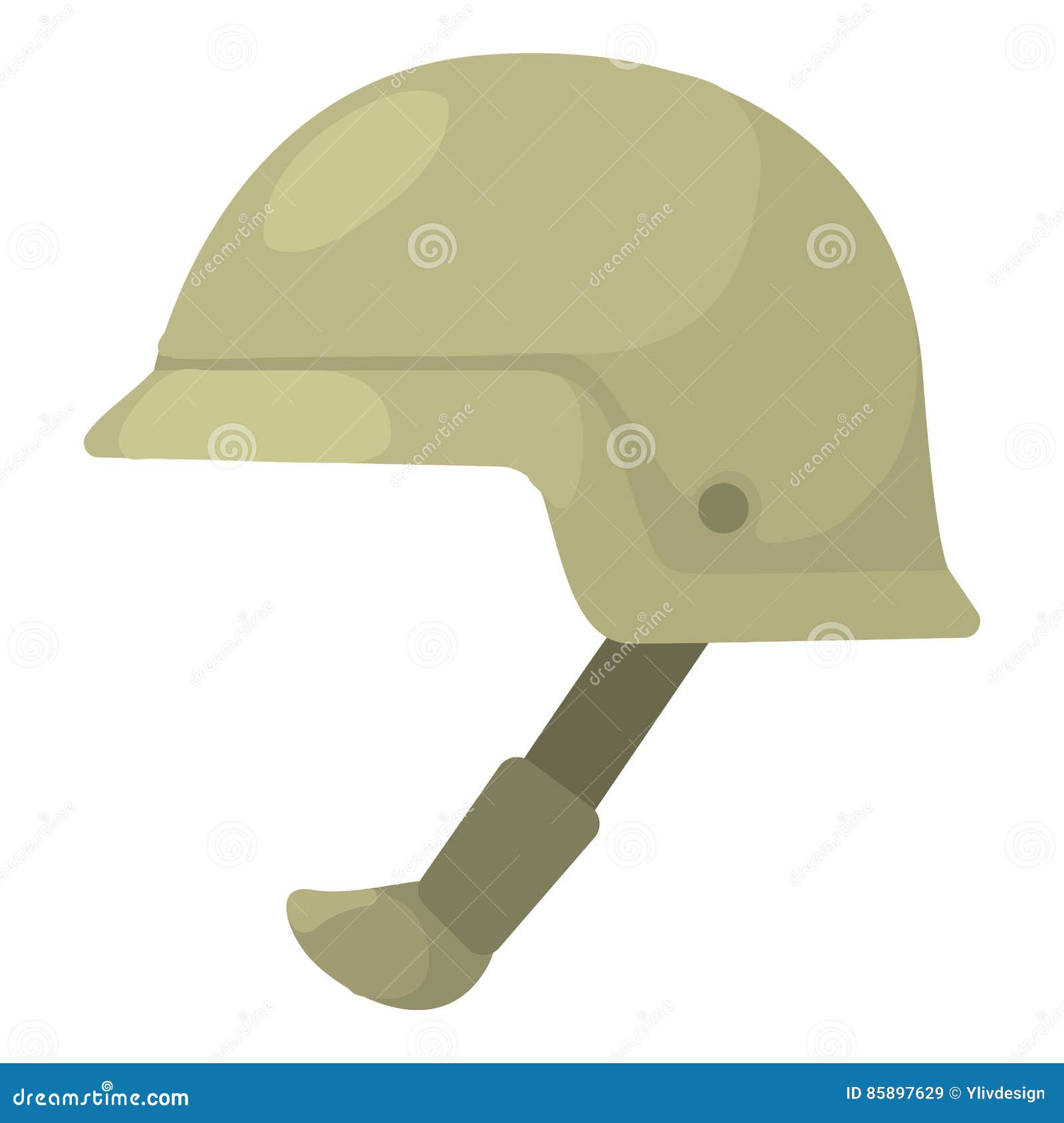 Soldier Helmet Icon, Cartoon Style Stock Vector - Illustration of troop ...