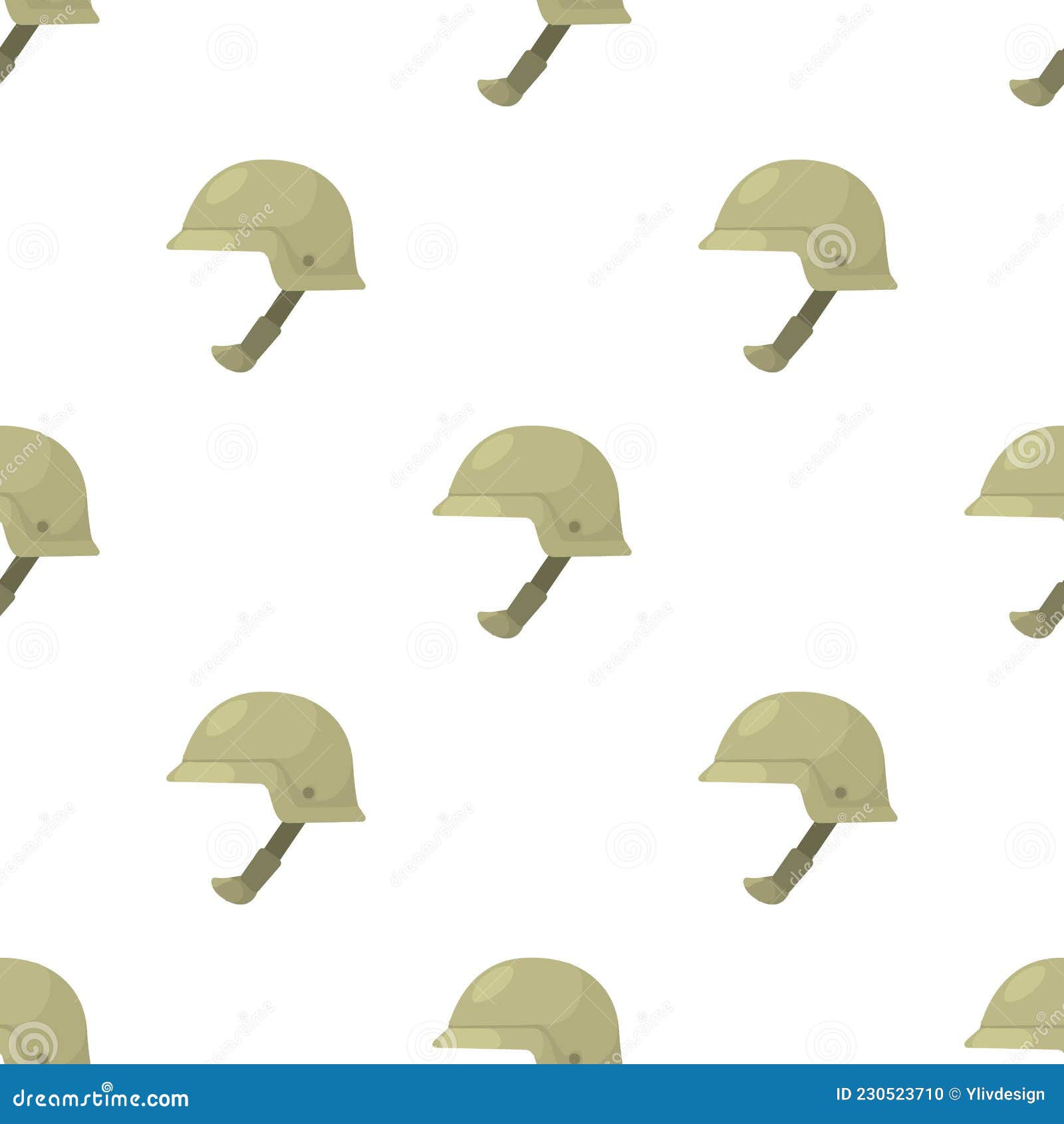 Soldier Helmet Pattern Seamless Vector Stock Vector - Illustration of ...