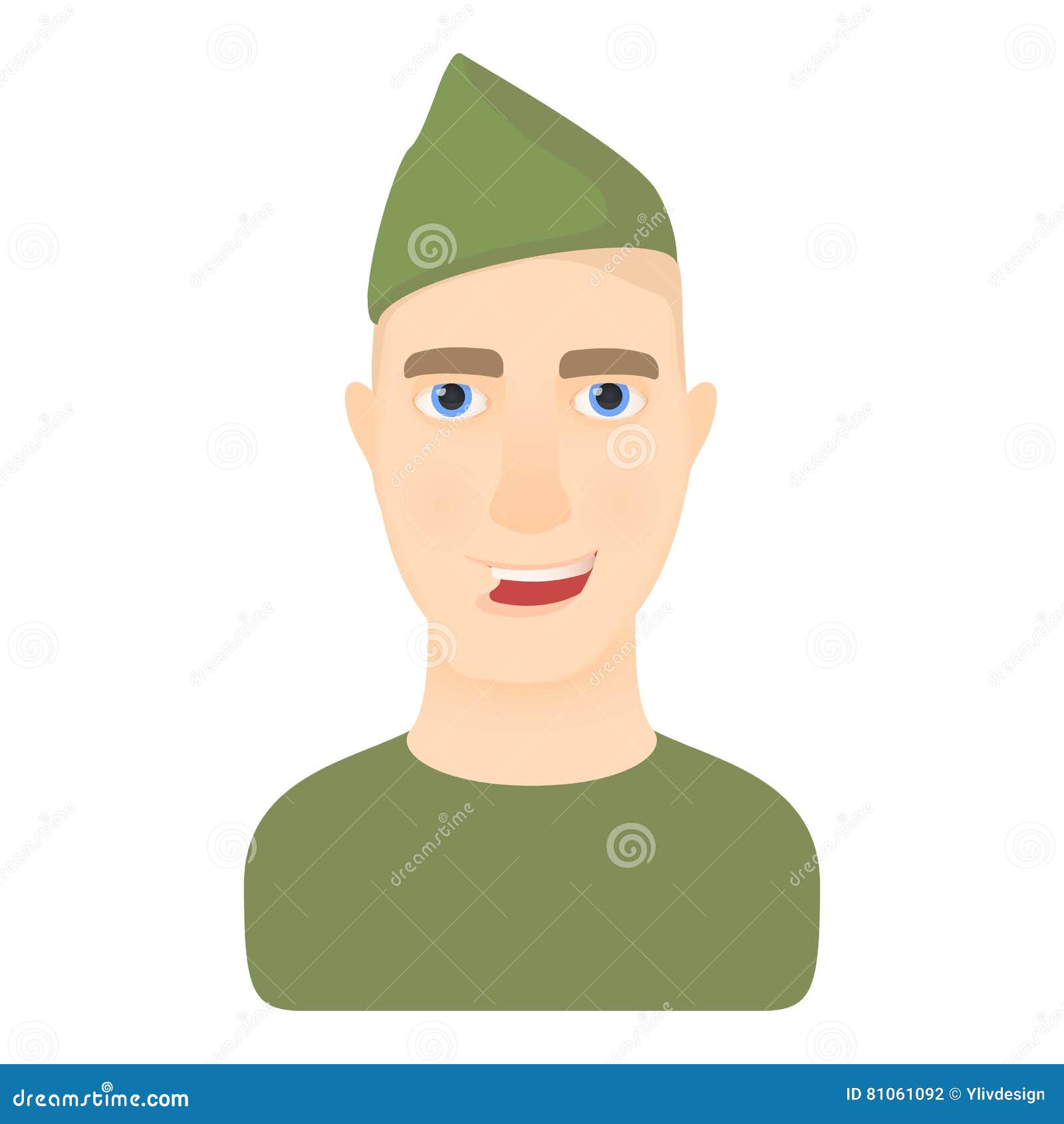 Soldier Icon, Cartoon Style Stock Vector - Illustration of protection ...