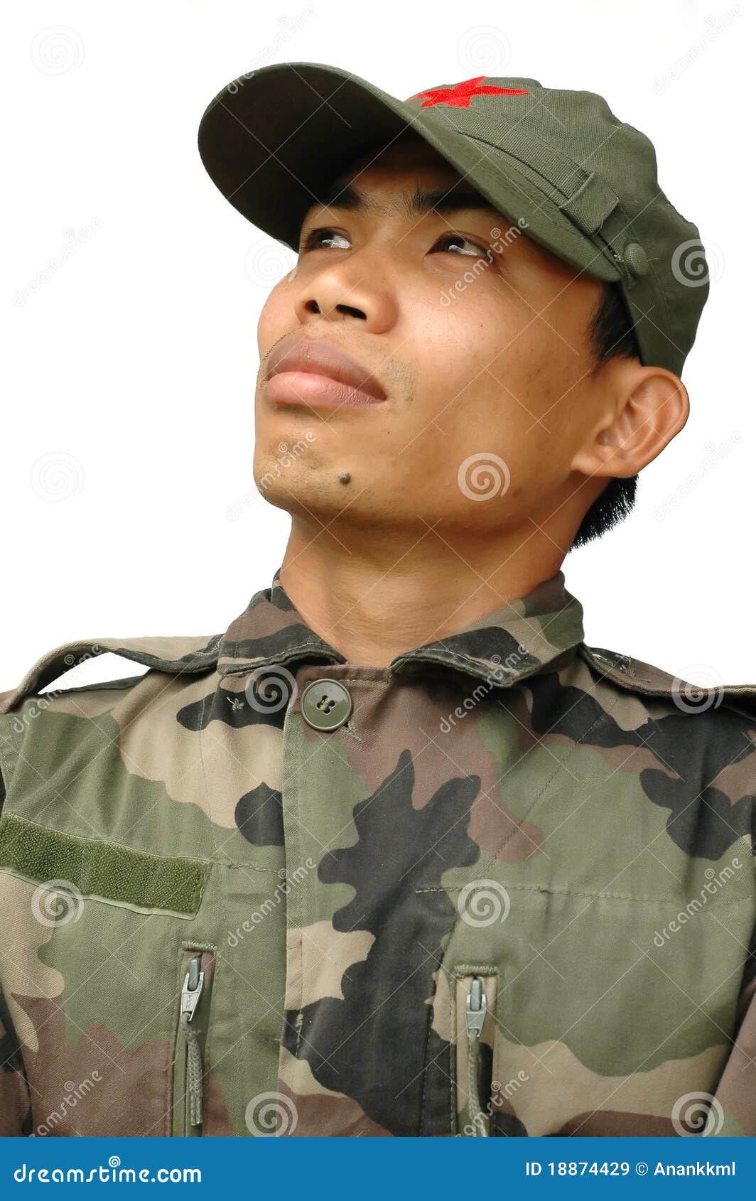 Soldier isolated stock image. Image of star, green, striped - 18874429