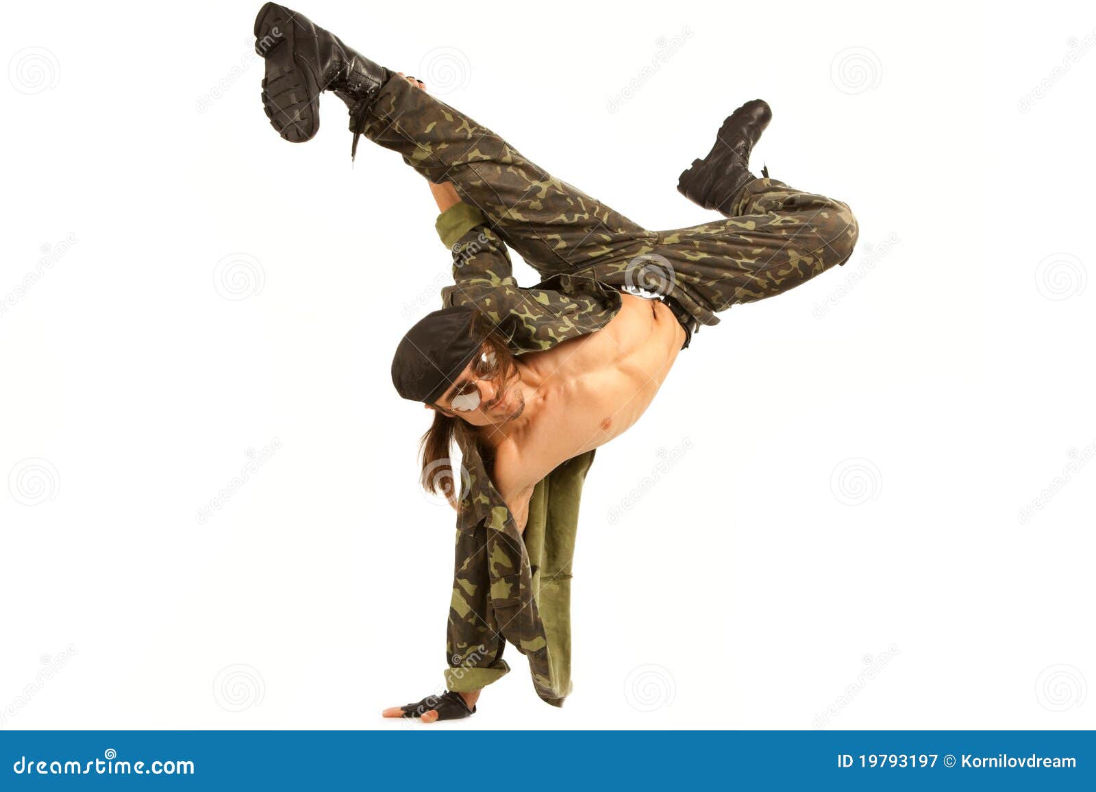 Soldier jumping stock image. Image of army, beret, adult - 19793197