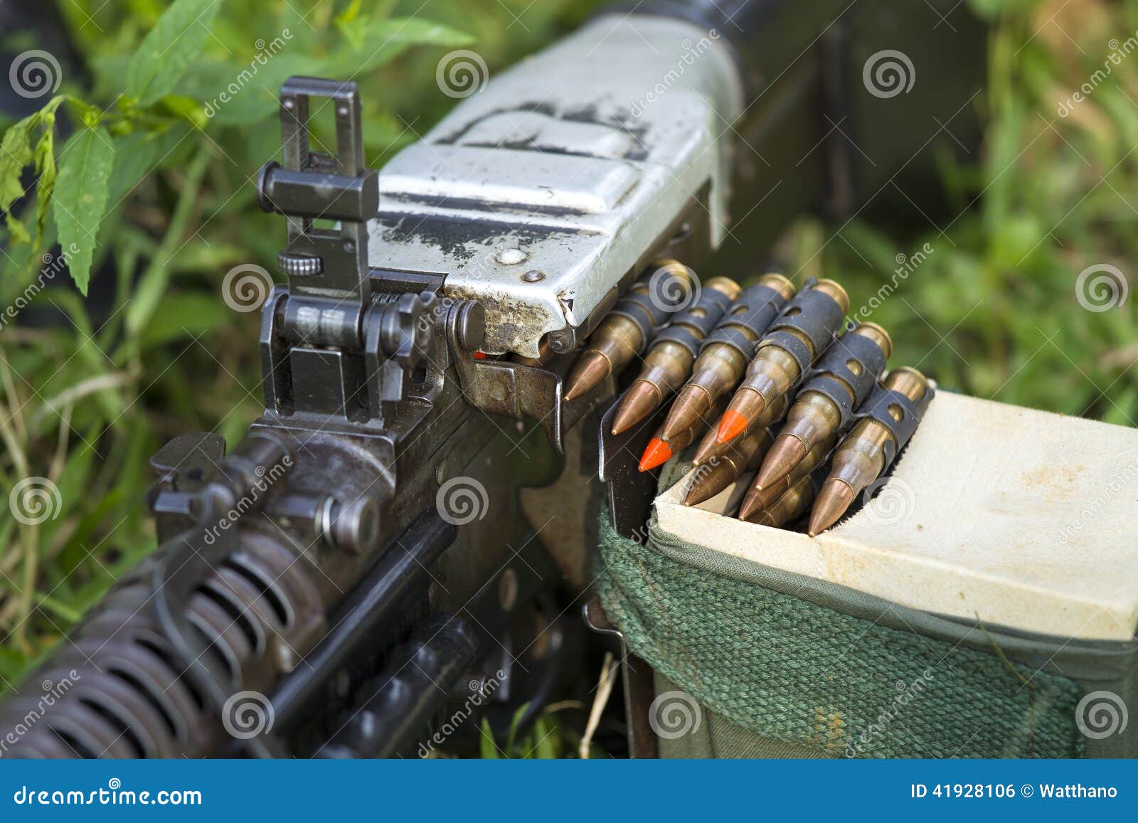 Soldier with the Machine Gun Stock Photo - Image of carbine, recruit ...