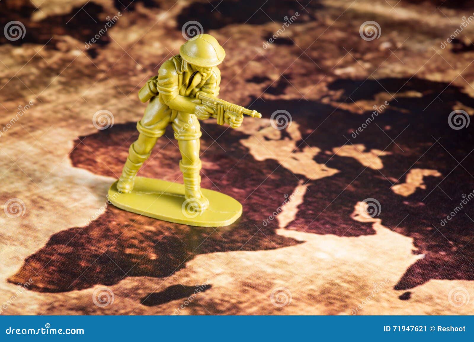 Soldier on map stock image. Image of enemy, strategy - 71947621