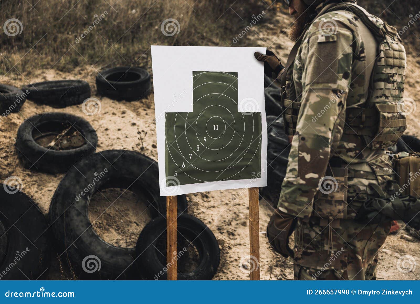 Soldier Marking the Target for Shooting Stock Photo - Image of shoot ...