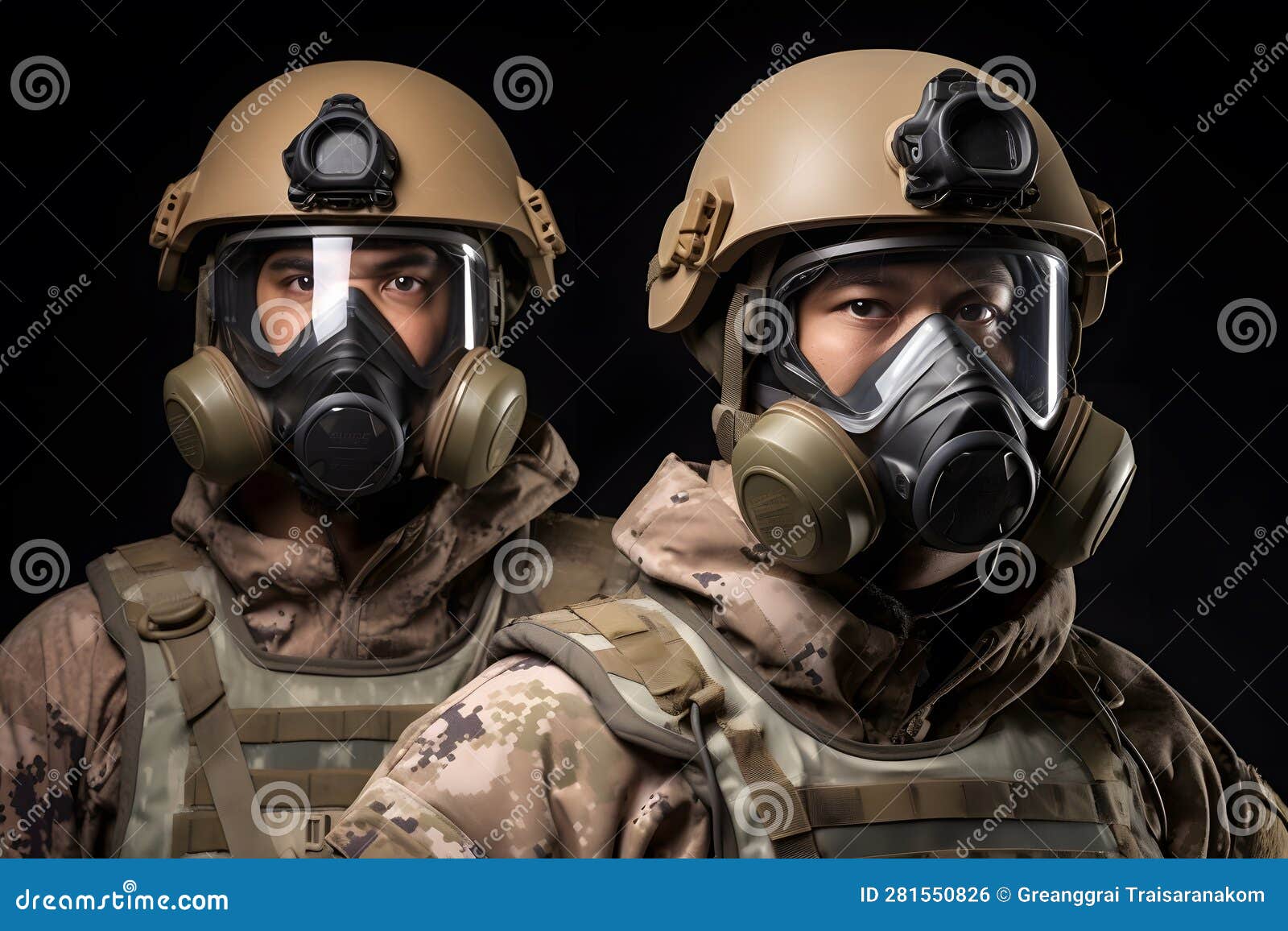 Soldier with Mask. Special Forces. Military Uniform Stock Illustration ...