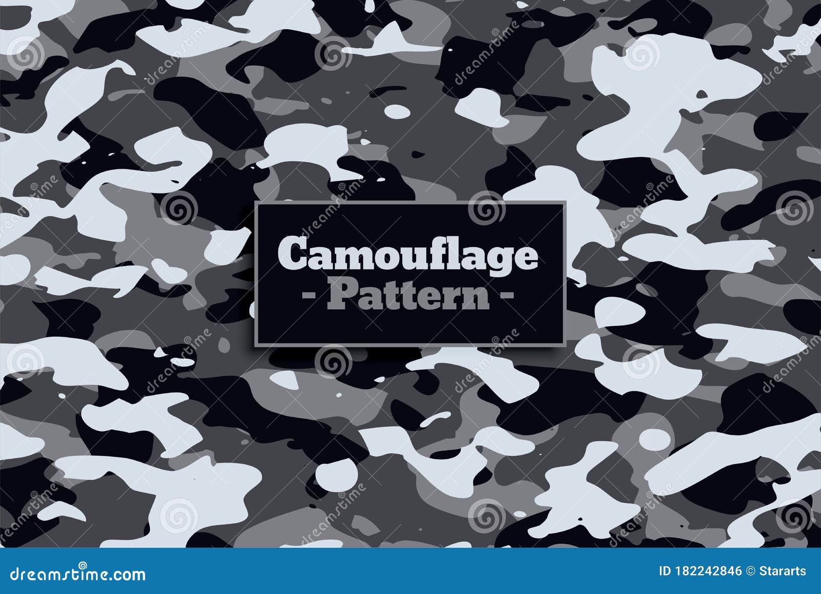 Soldier Military Camouflage Pattern in White and Gray Shade Stock ...