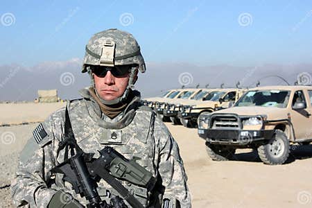 Soldier outdoor stock image. Image of peacekeeping, automatic - 22985703
