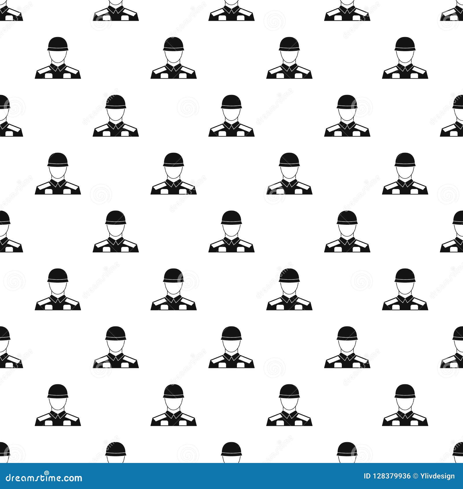 Soldier Pattern, Simple Style Stock Illustration - Illustration of ...
