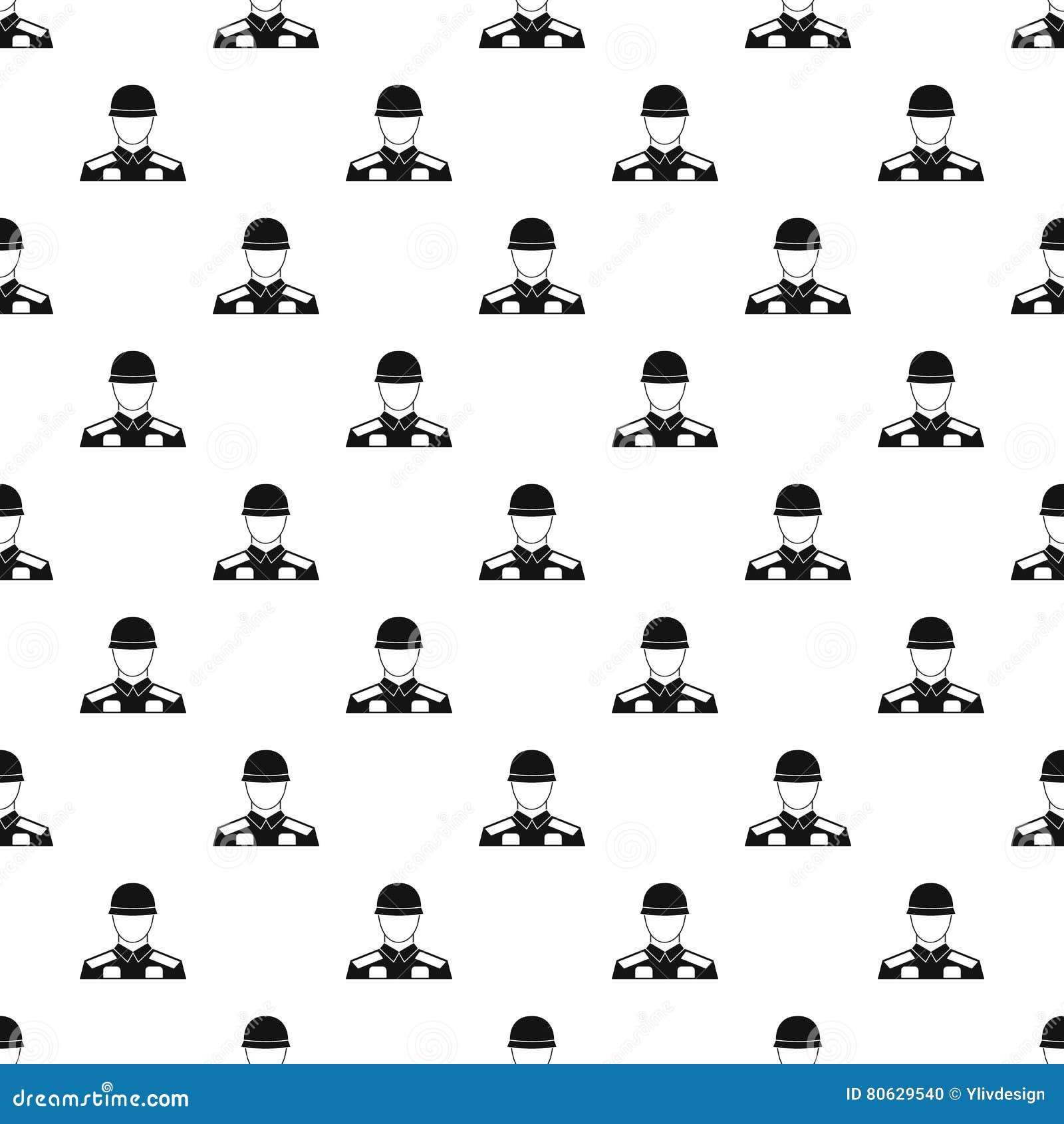 Soldier Pattern, Simple Style Stock Vector - Illustration of military ...