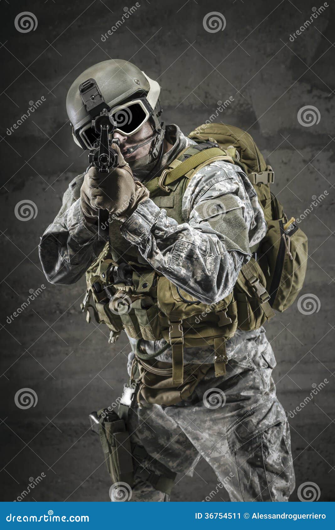 Soldier pointing gun stock image. Image of firearm, forces - 36754511