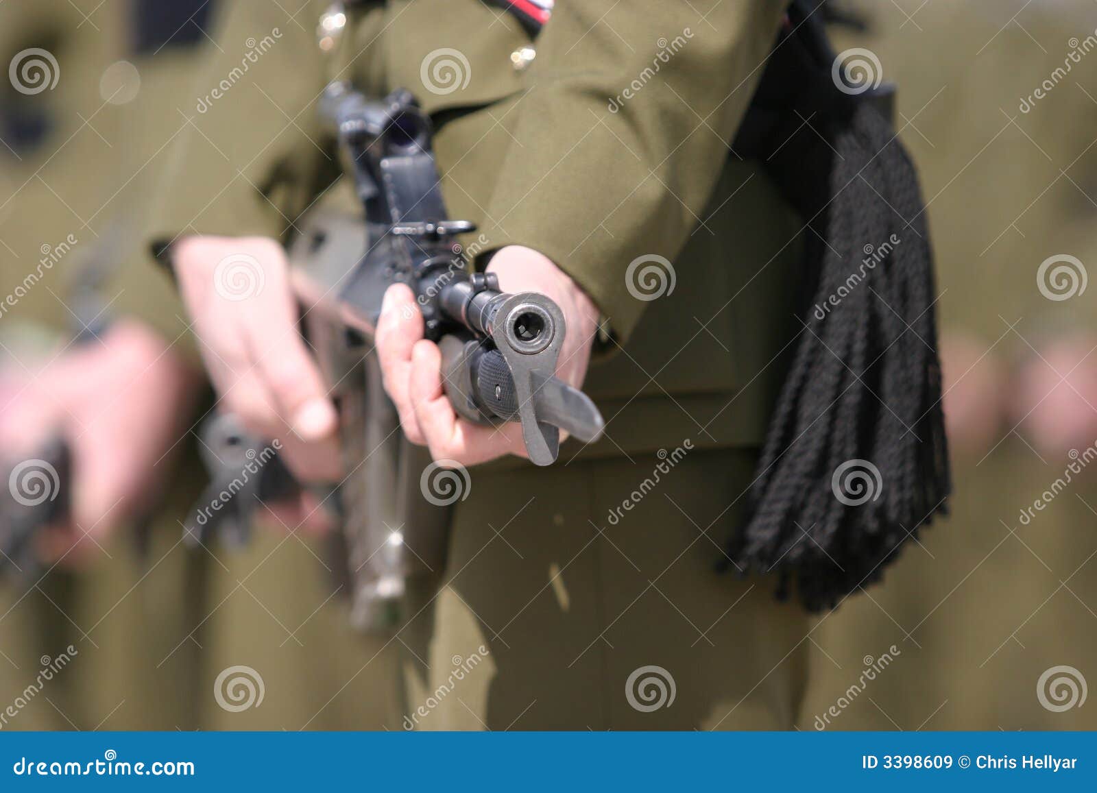 Soldier pointing rifle stock image. Image of army, aiming - 3398609