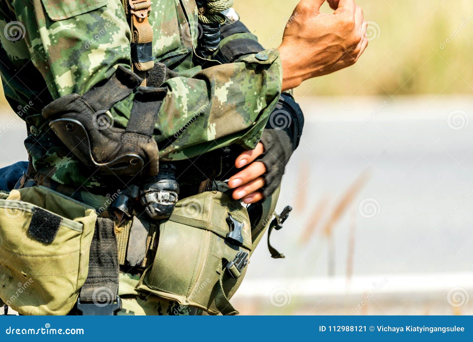 Soldier Ready for War Combat Stock Image - Image of furious, defend ...