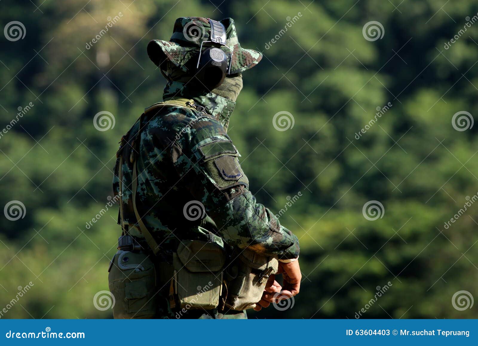 Soldier Prepared for Shoting Rifle Stock Image - Image of sniper ...