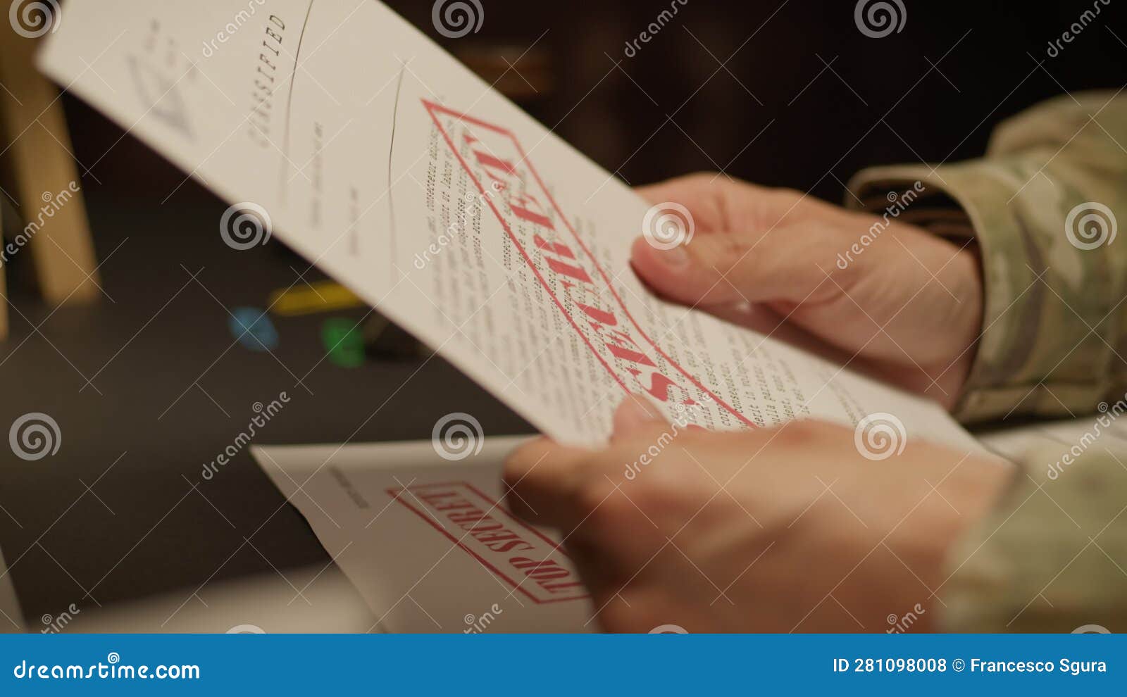 Soldier is Reading Classified Document Stock Footage - Video of ...