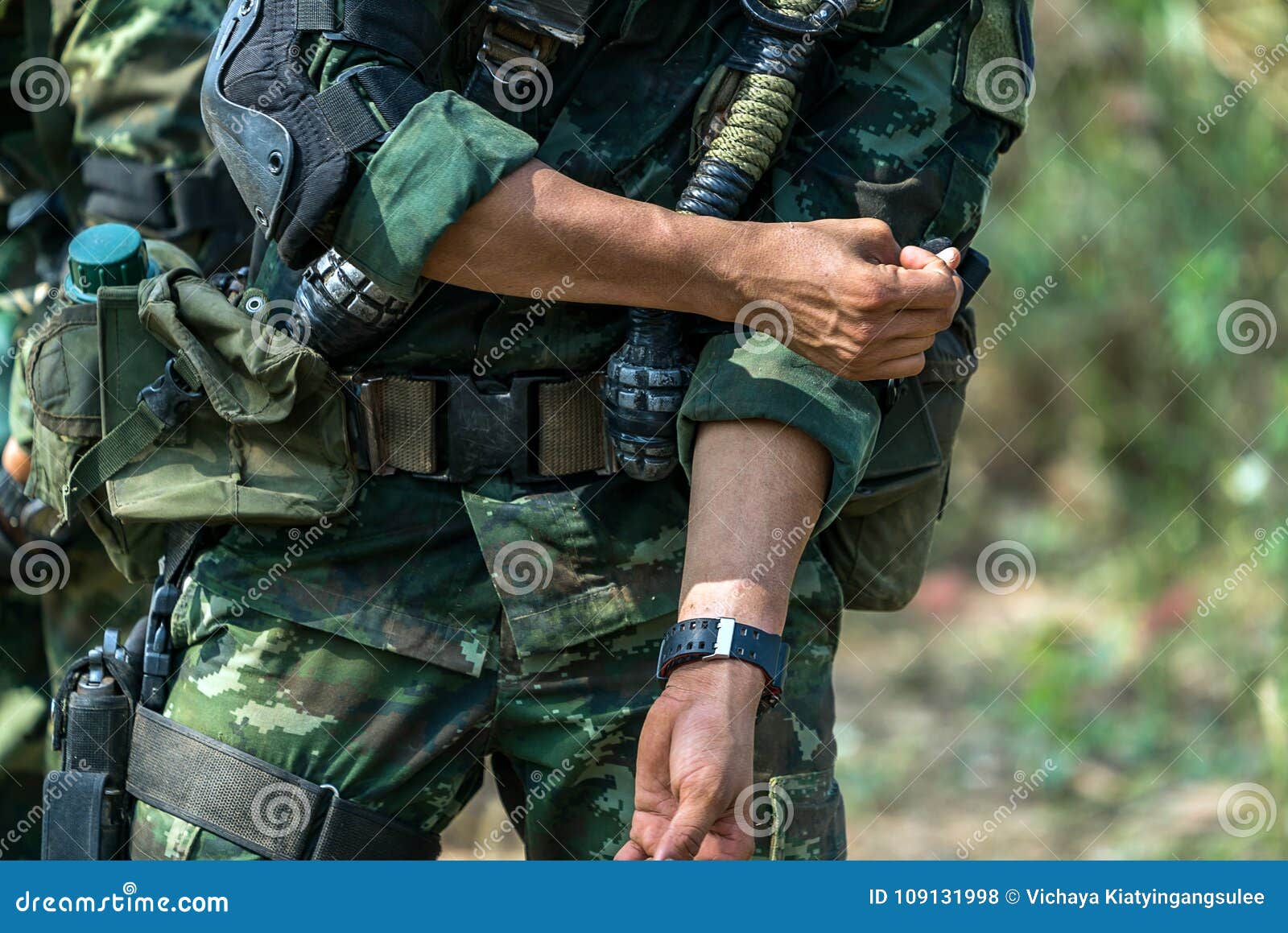 Soldier Ready for War Combat Stock Photo - Image of fight, camouflage ...