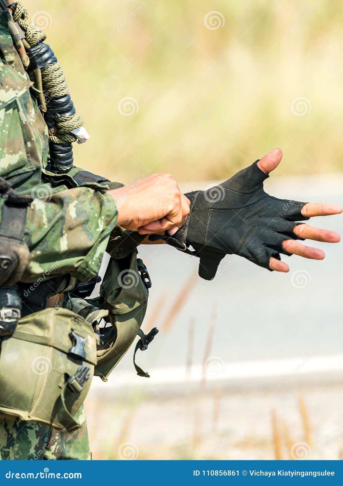 Soldier Ready for War Combat Stock Image - Image of riot, soldier ...