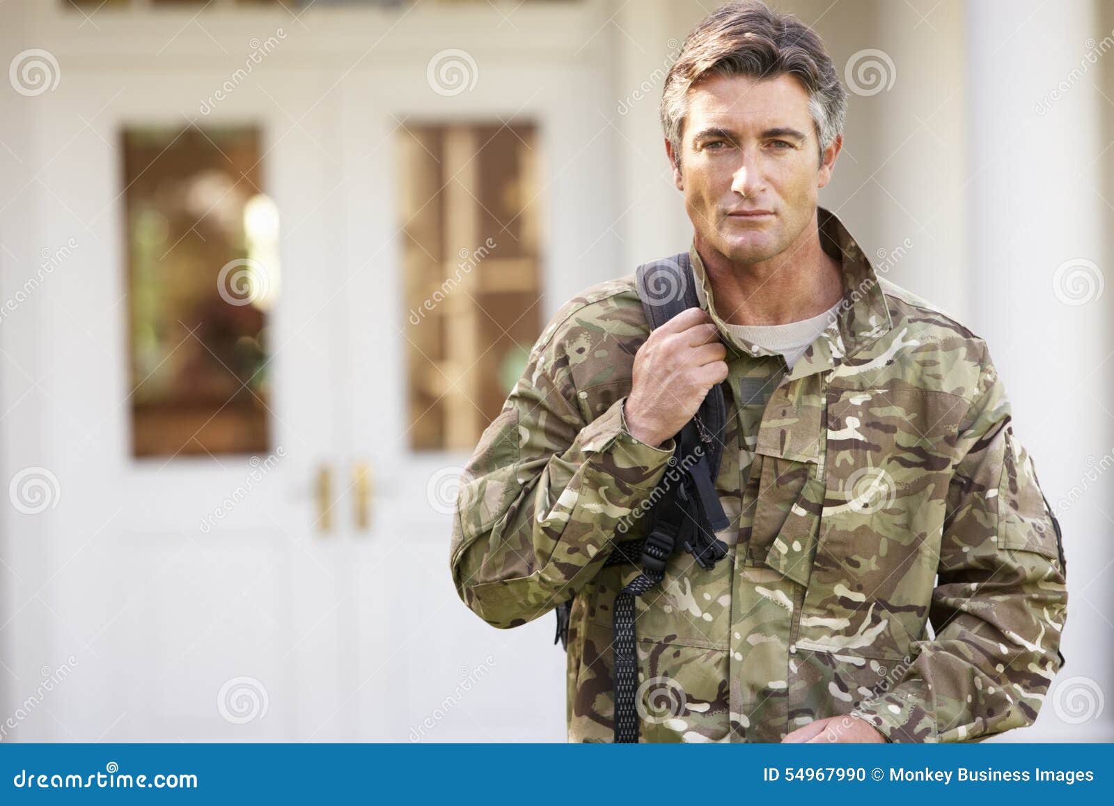 Soldier Returning To Unit after Home Leave Stock Photo - Image of ...