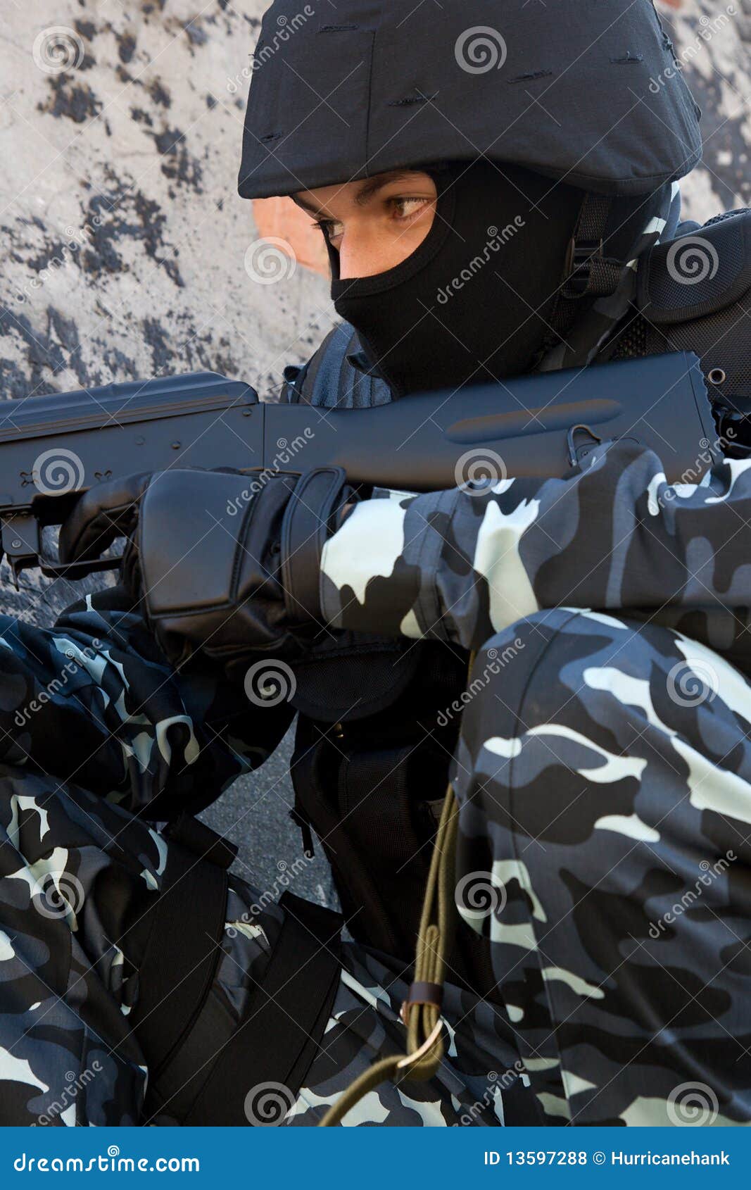 Soldier With A Rifle Picture. Image: 13597288