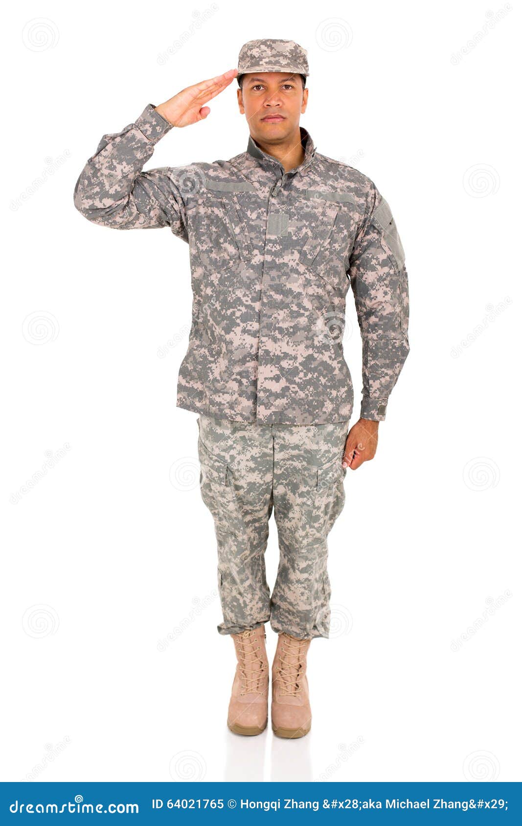 Soldier saluting stock image. Image of caucasian, infantryman - 64021765