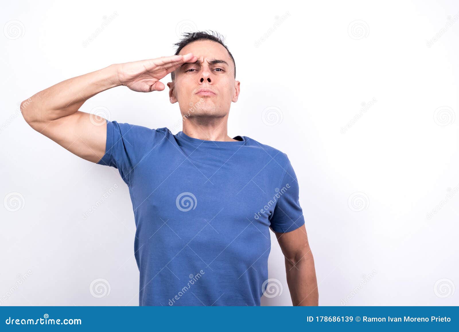 Soldier saluting stock image. Image of copy, military - 178686139