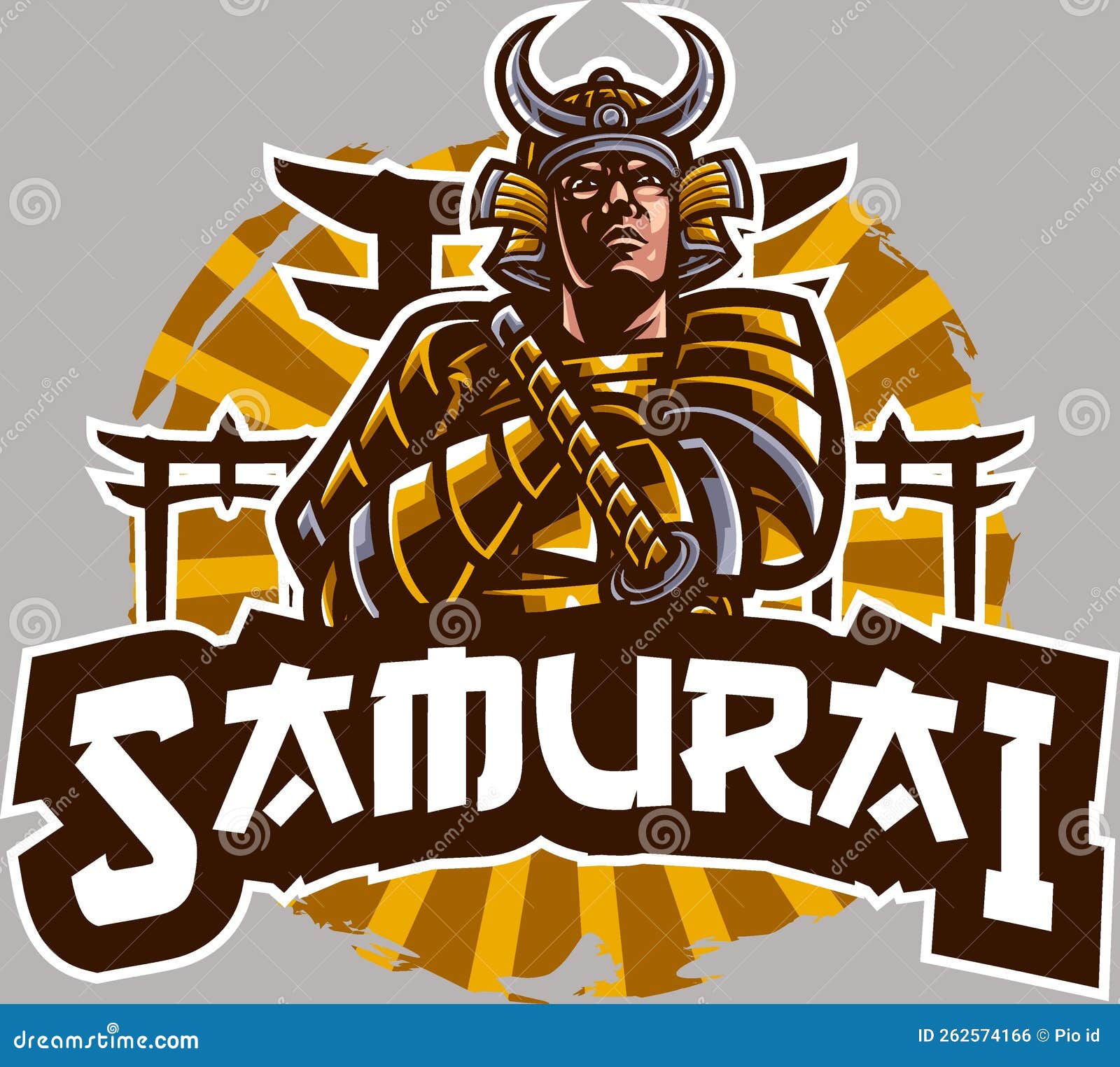 Soldier Samurai LogoVector Illustration DOWNLOAD Stock Vector ...