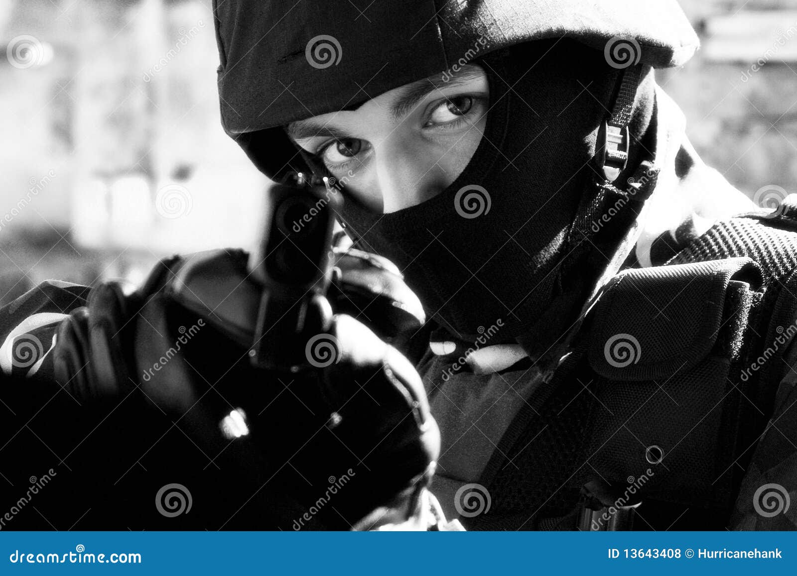 Soldier with Semi-automatic Glock Pistol Stock Photo - Image of army ...