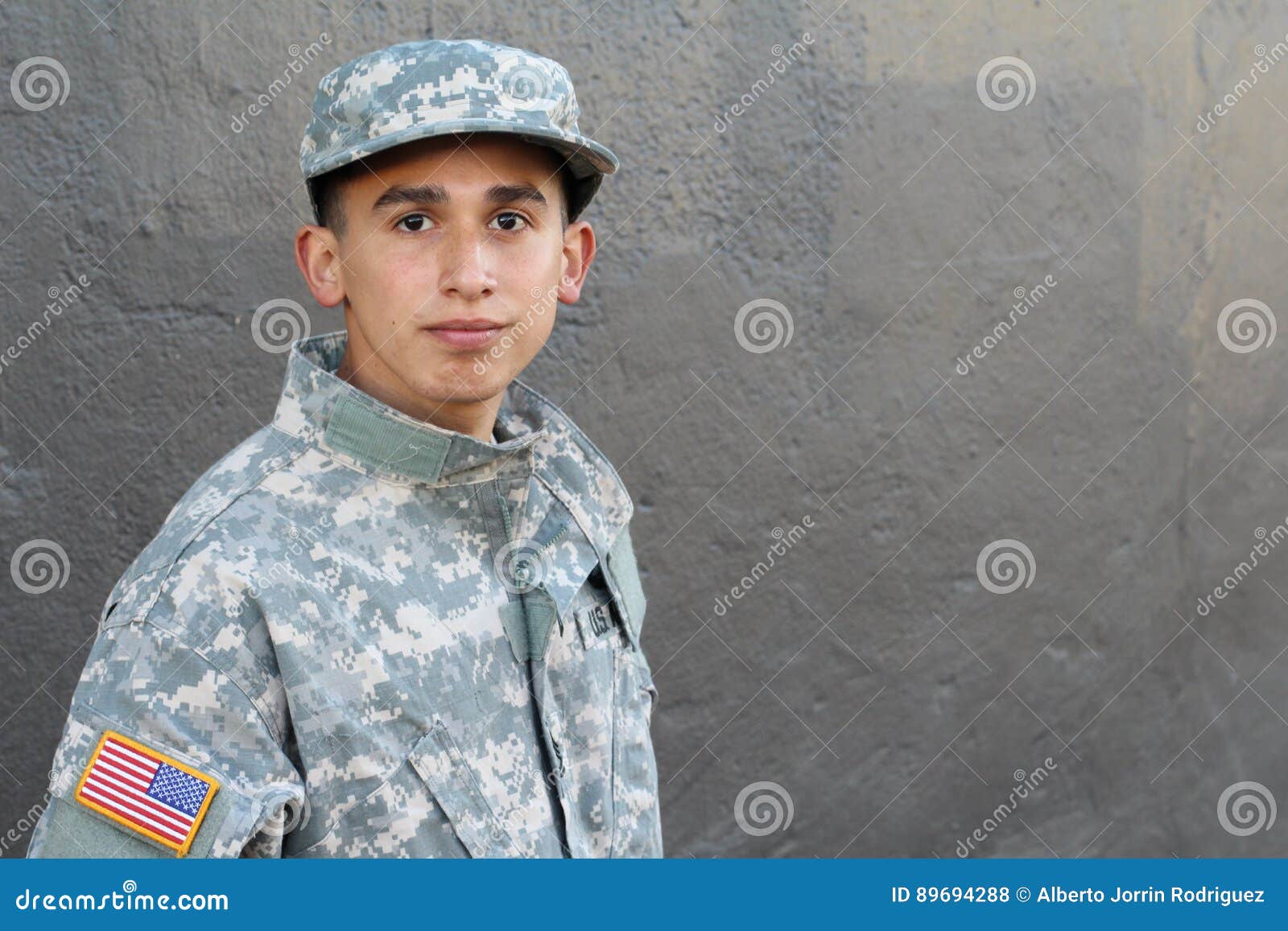 Soldier with a Serious Expression Portrait Stock Photo - Image of pain ...