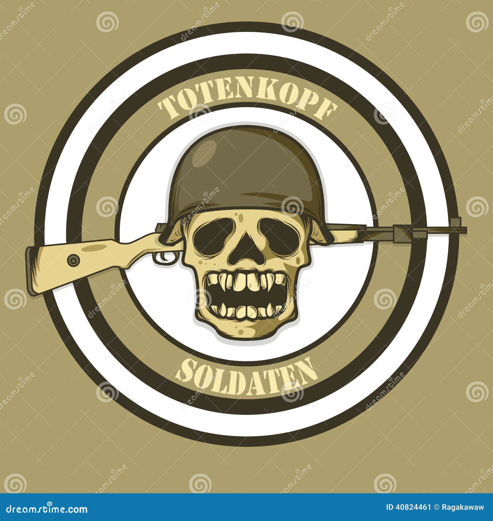 Soldier Skeleton Illustration Stock Vector - Illustration of cracked ...