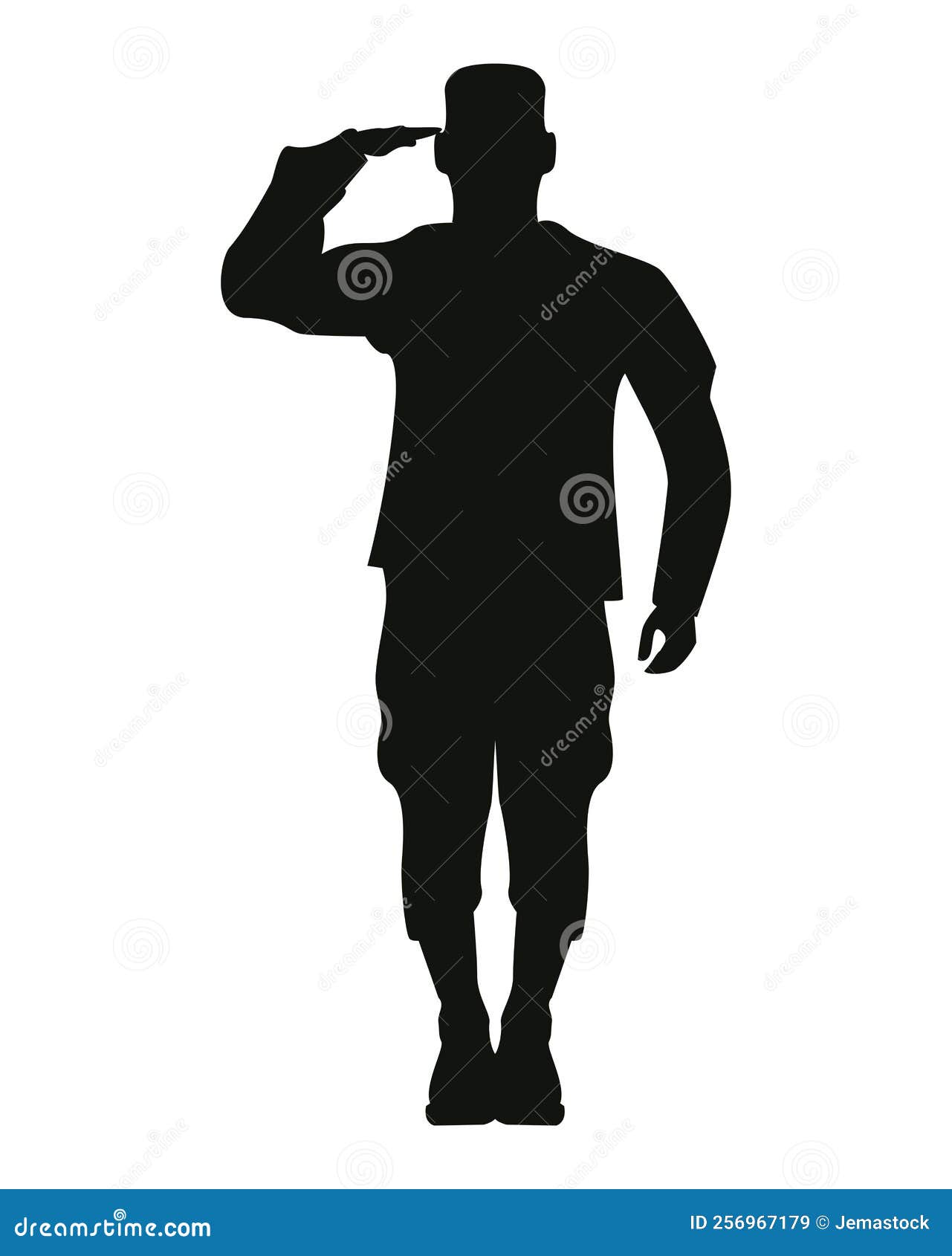 Soldier Standing Silhouette Stock Vector - Illustration of defend ...