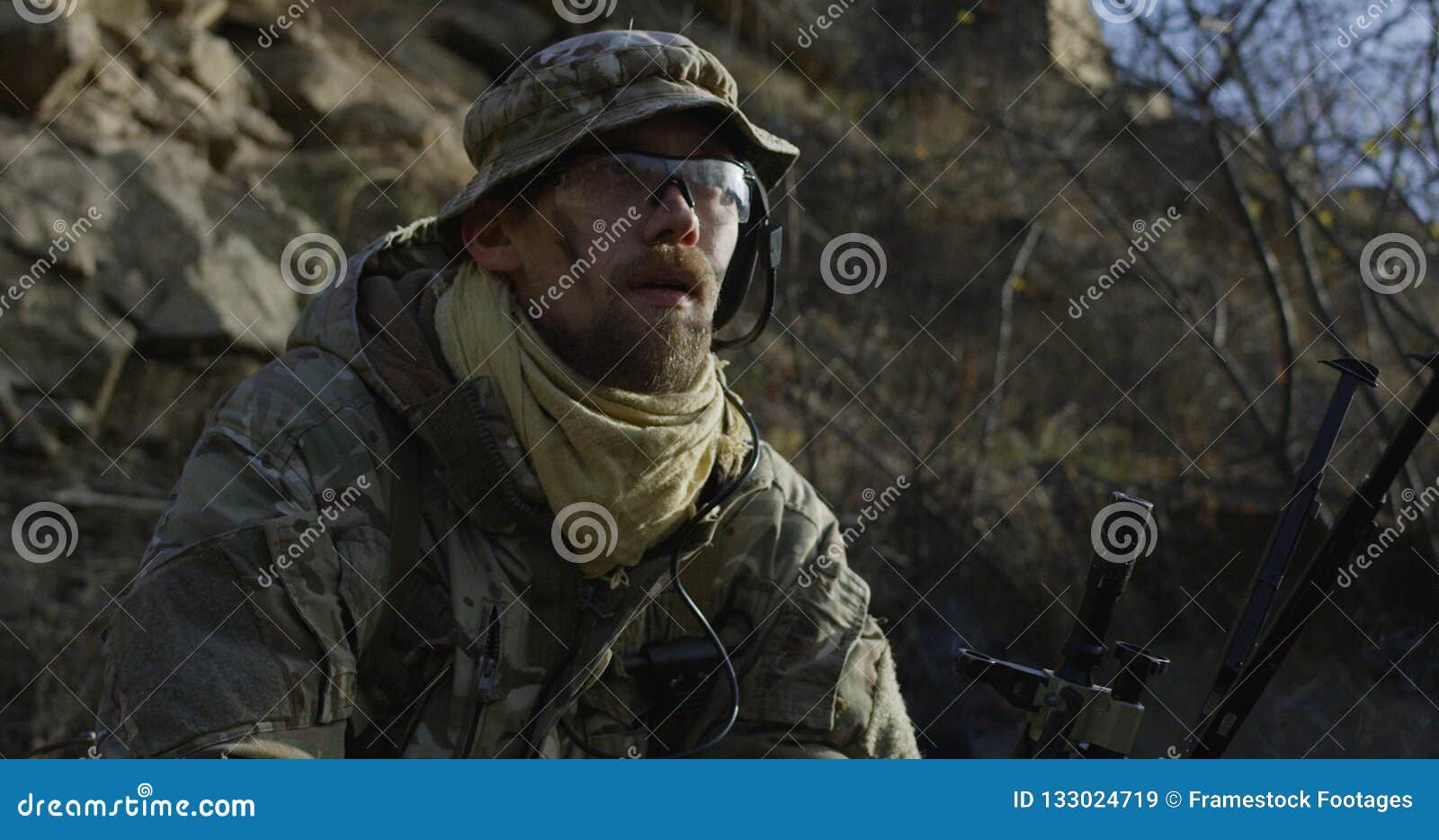 Soldier Taking a Break and Smoking Stock Image - Image of break ...