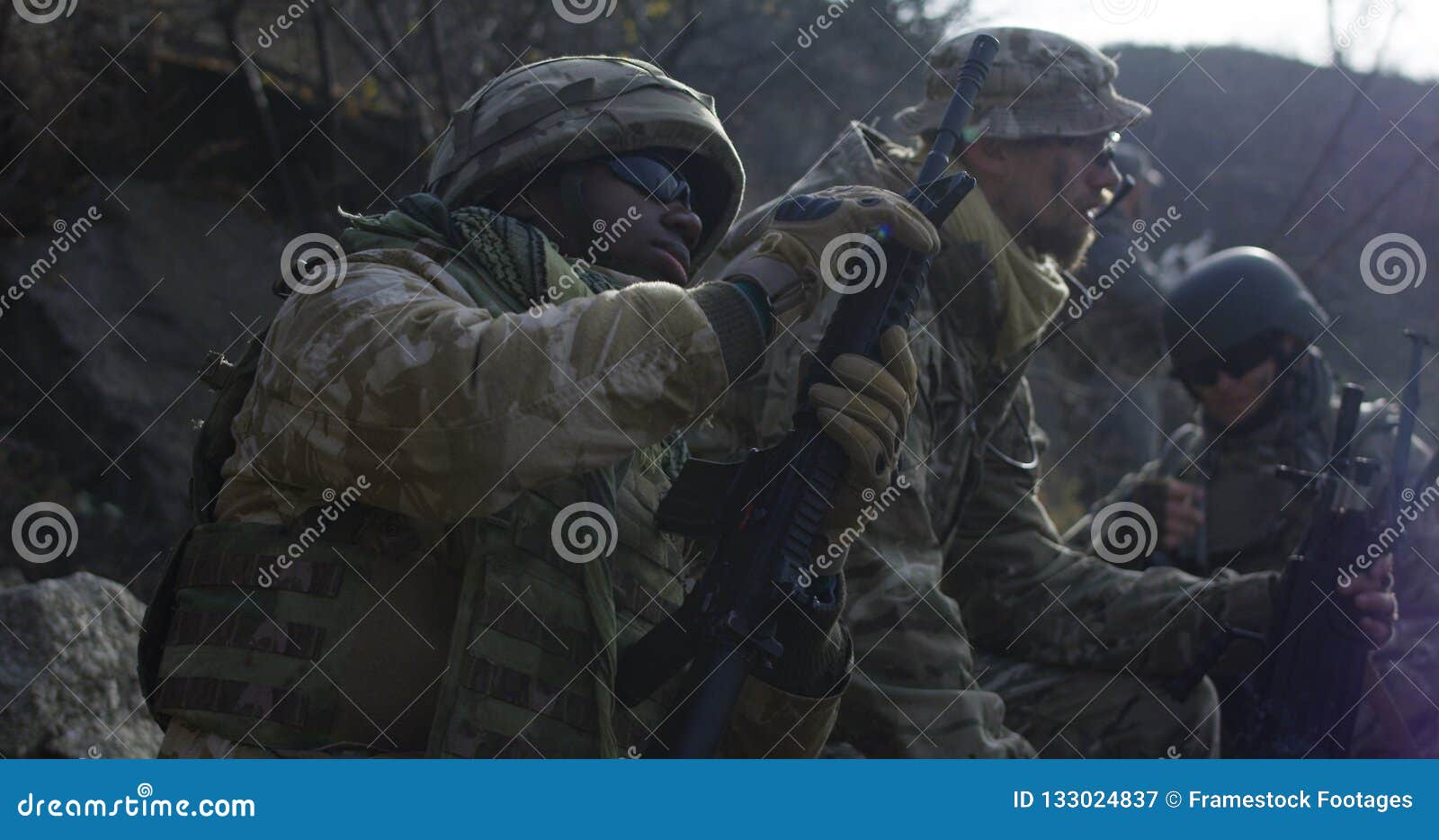 Soldier Taking a Break and Smoking Stock Image - Image of military ...