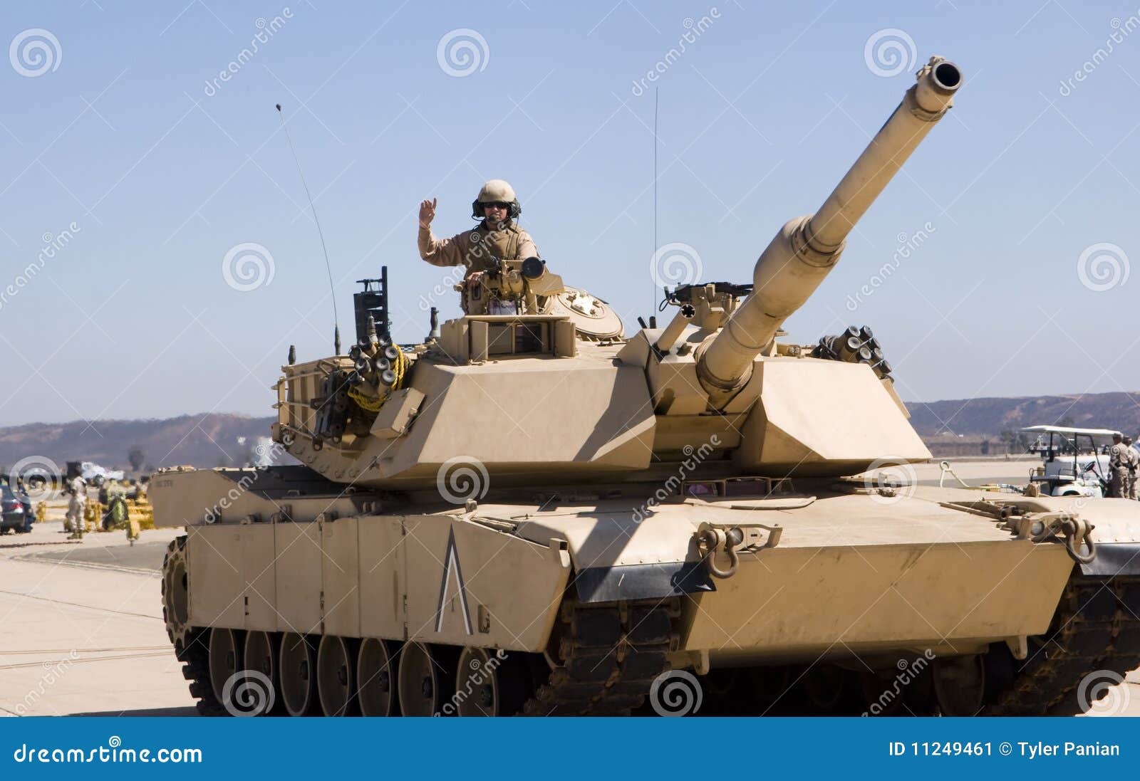 Soldier in a tank editorial photo. Image of american - 11249461