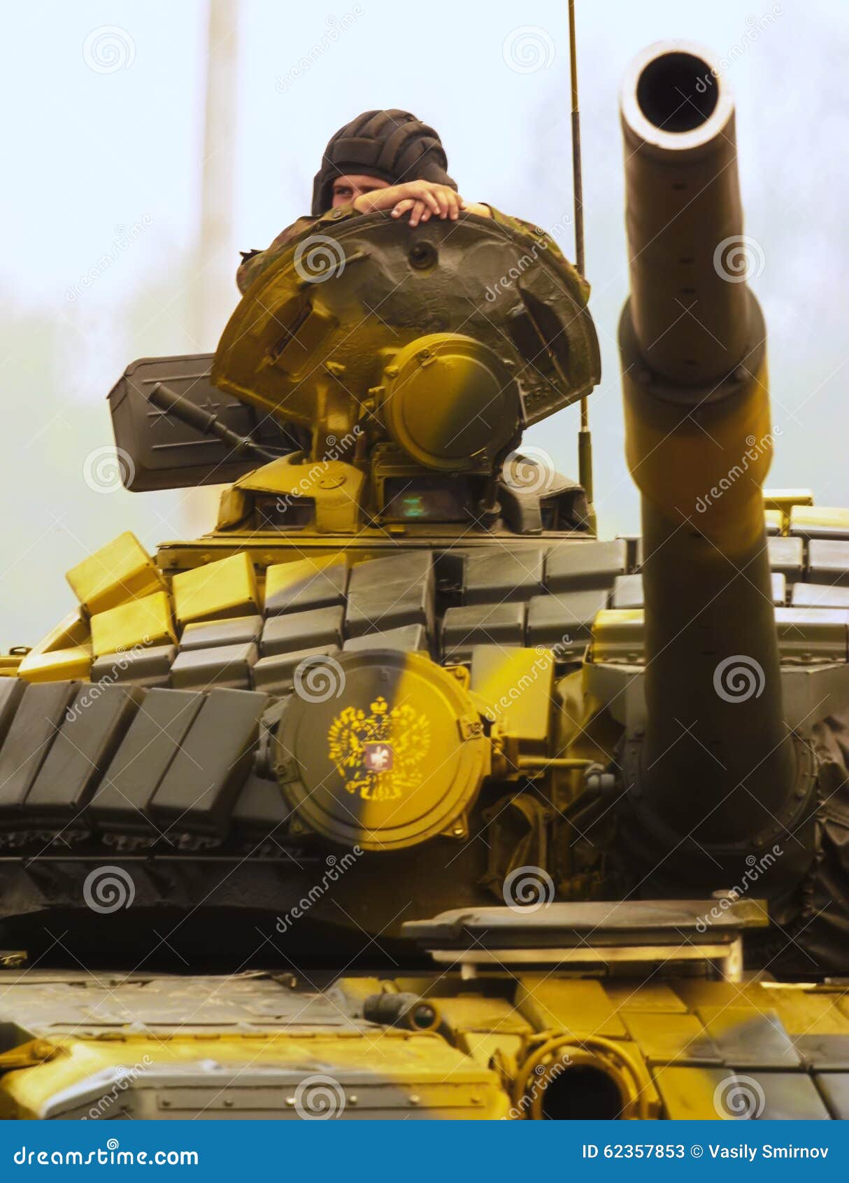 Soldier on the tank editorial stock photo. Image of armor - 62357853