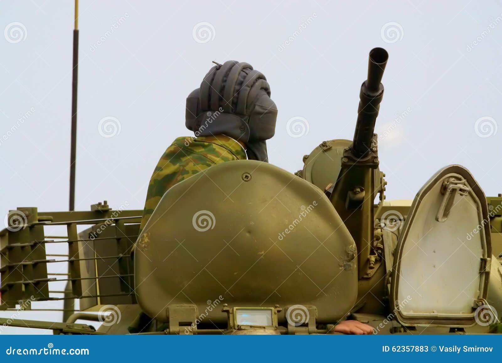 Soldier on the tank stock image. Image of freedom, conflict - 62357883