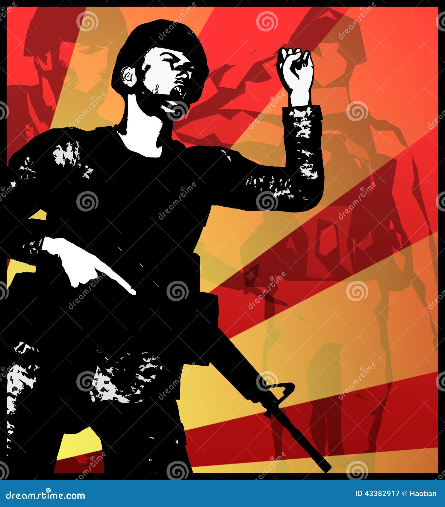 Soldier Theme Background Stock Image | CartoonDealer.com #43382917