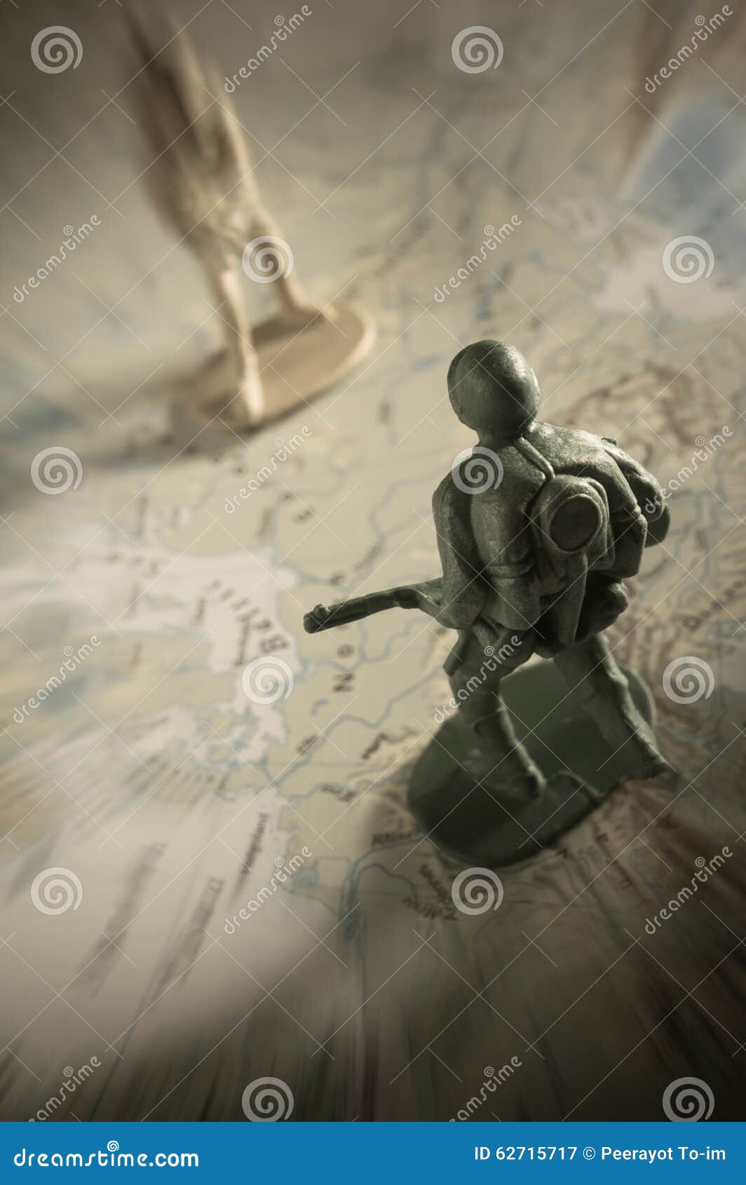 Soldier Toys on Map,war Concept.. Stock Image - Image of warriors ...