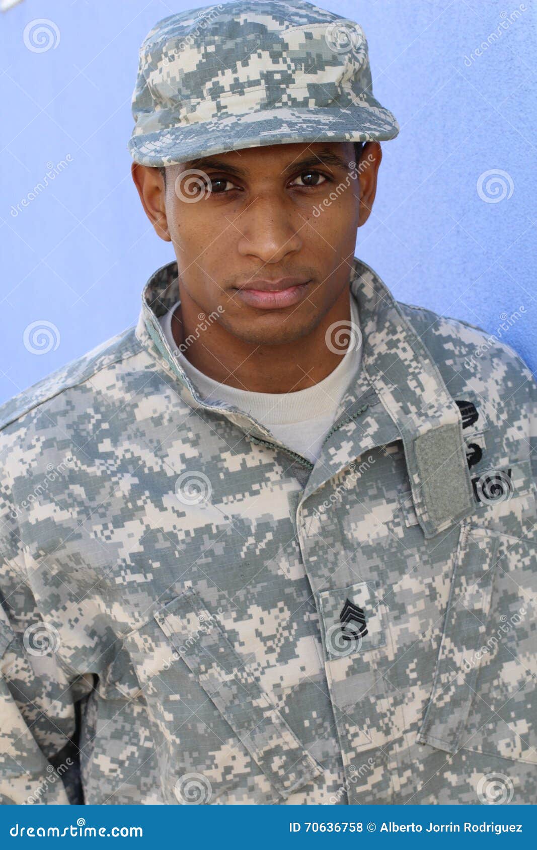 Soldier in Uniform Suffering from Stress Stock Photo - Image of battle ...