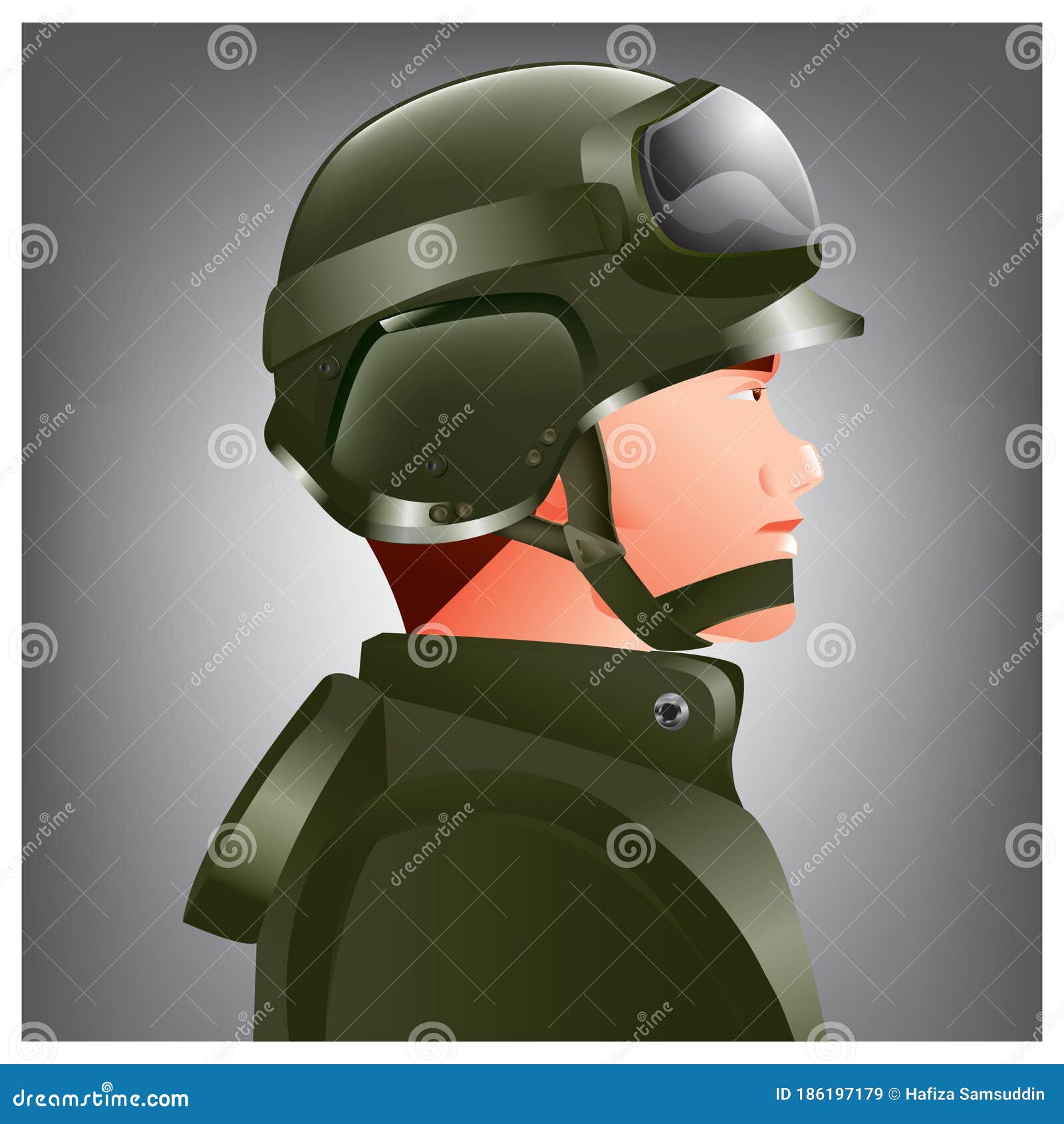 Soldier. Vector Illustration Decorative Design Stock Vector ...