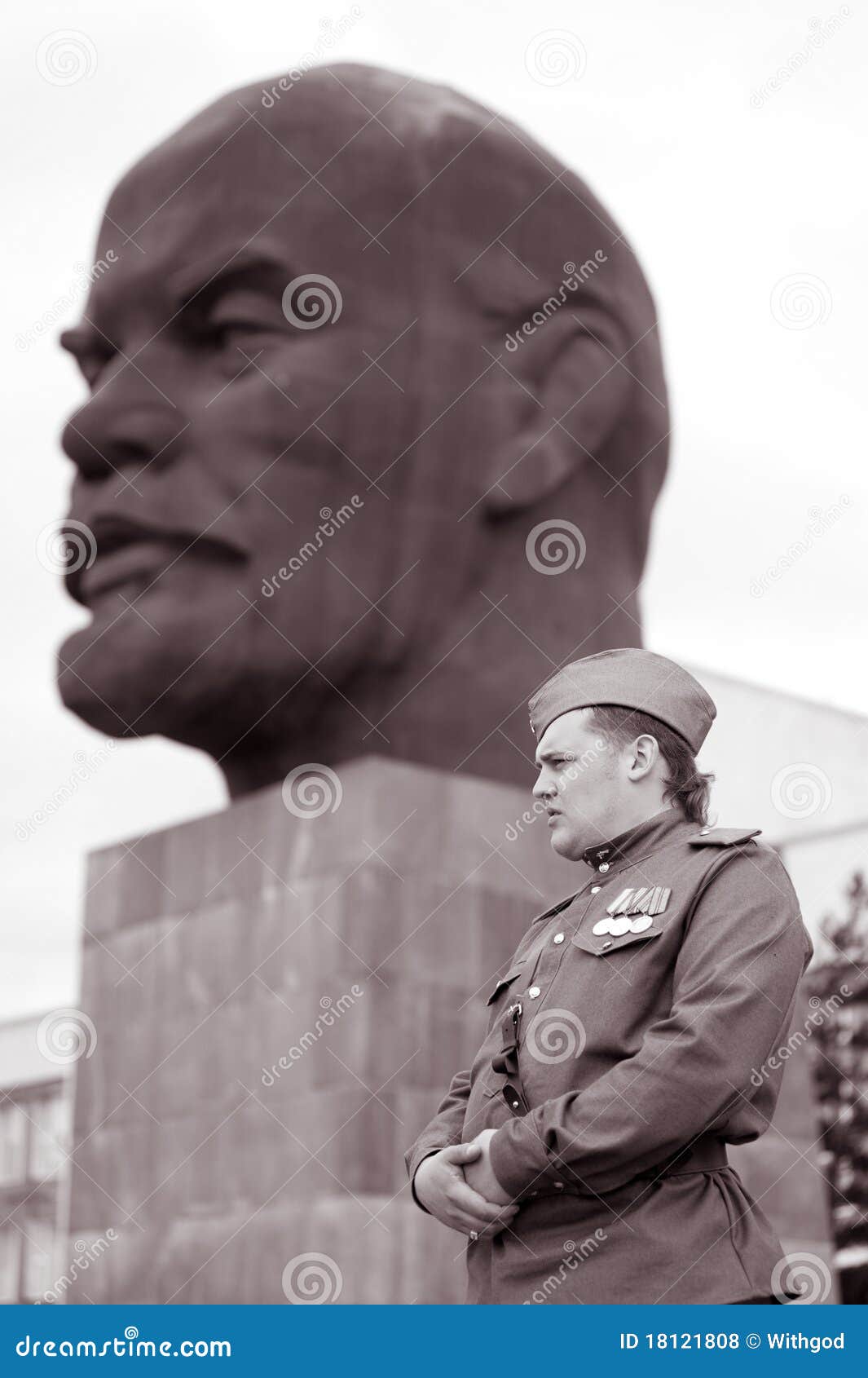 Soldier on Victory Day editorial stock photo. Image of outdoors - 18121808