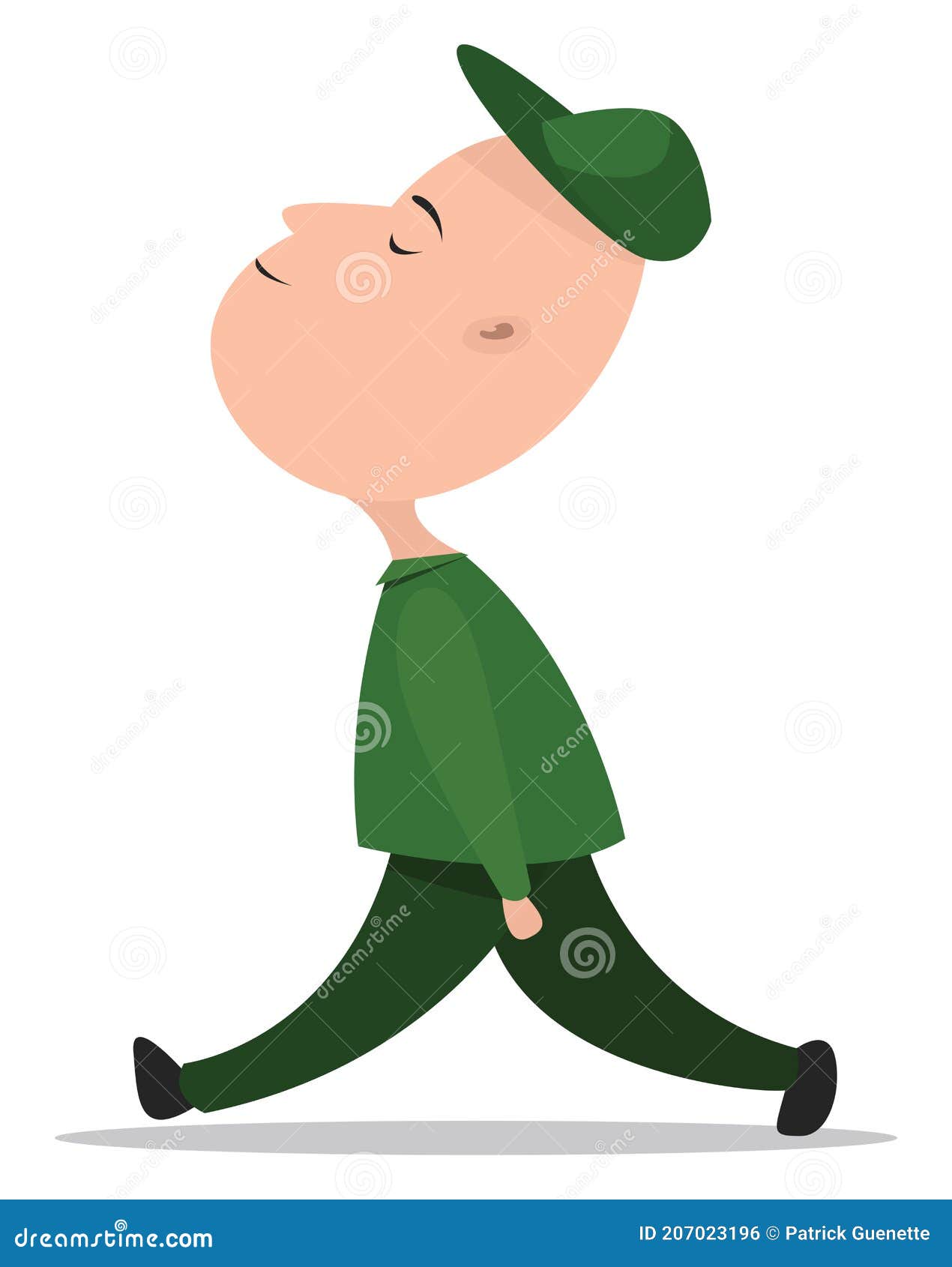 Soldier Walking, Illustration, Vector Stock Vector - Illustration of ...