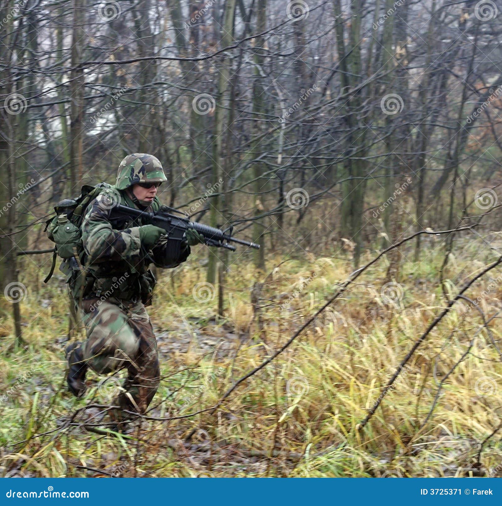 Soldier during war game stock image. Image of bullet, black - 3725371