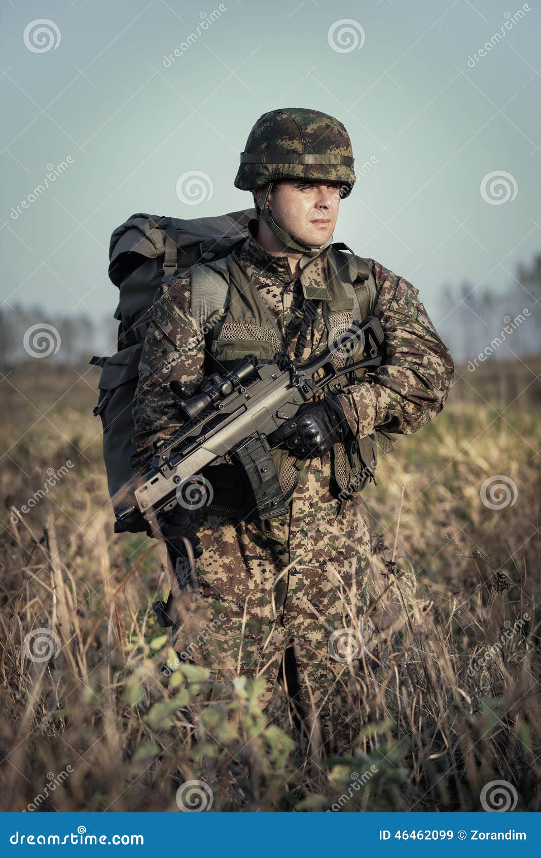 Soldier at War in the Swamp Stock Image - Image of special, people ...