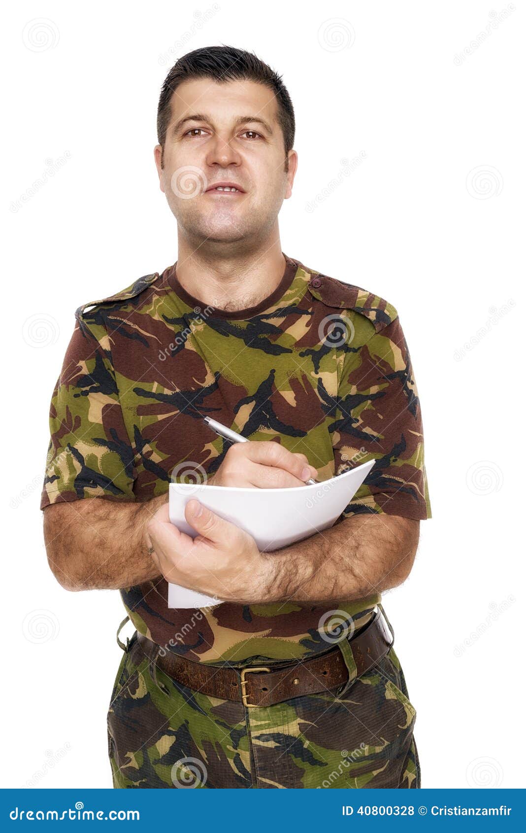 Soldier Who Writes Something Paper Stock Photos - Free & Royalty-Free ...
