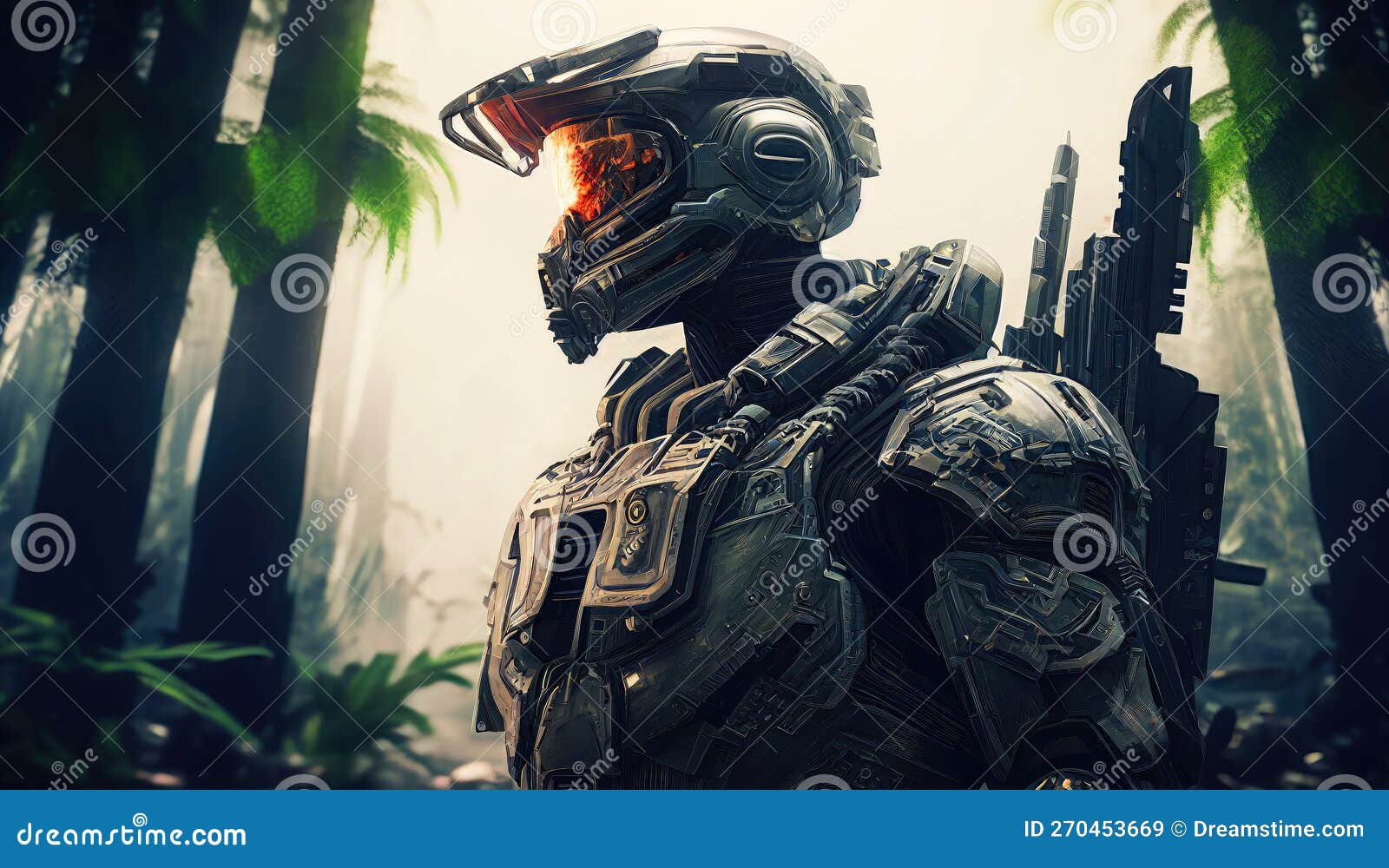 Soldier in the Woods: a High-Tech Warrior Ventures into the Wild. Stock ...