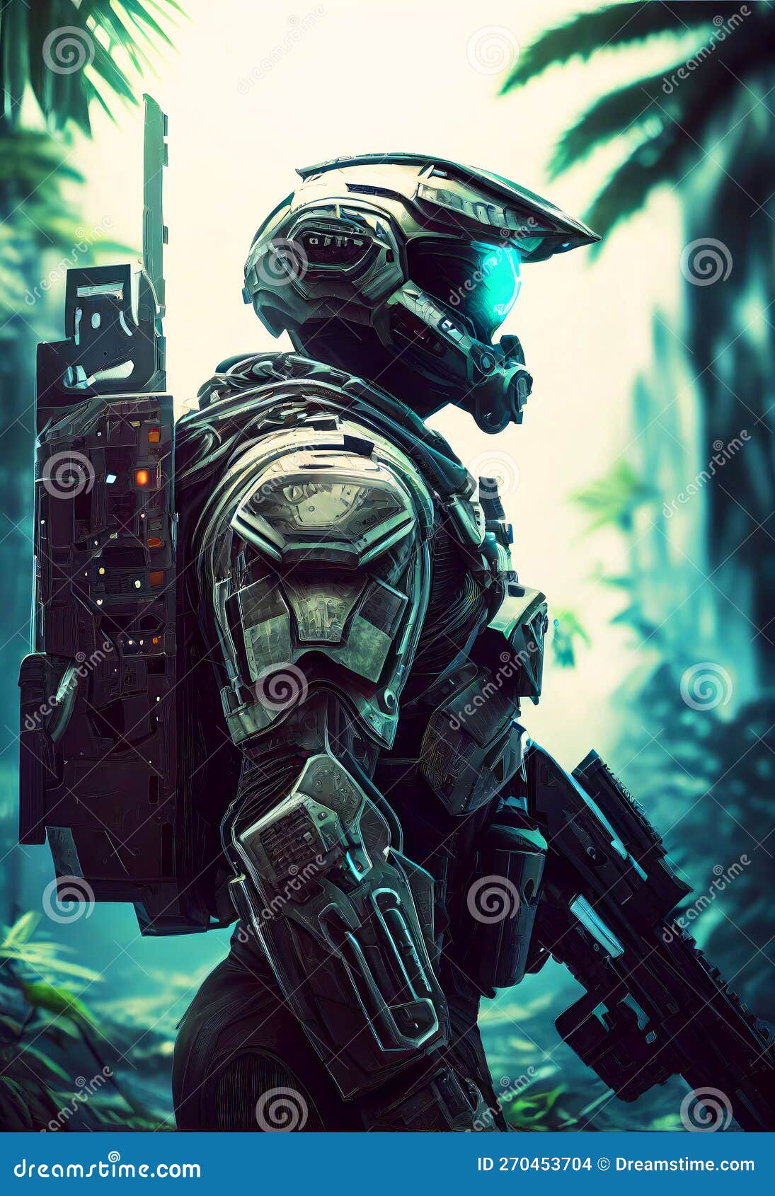 Soldier in the Woods: a High-Tech Warrior Ventures into the Wild. Stock ...